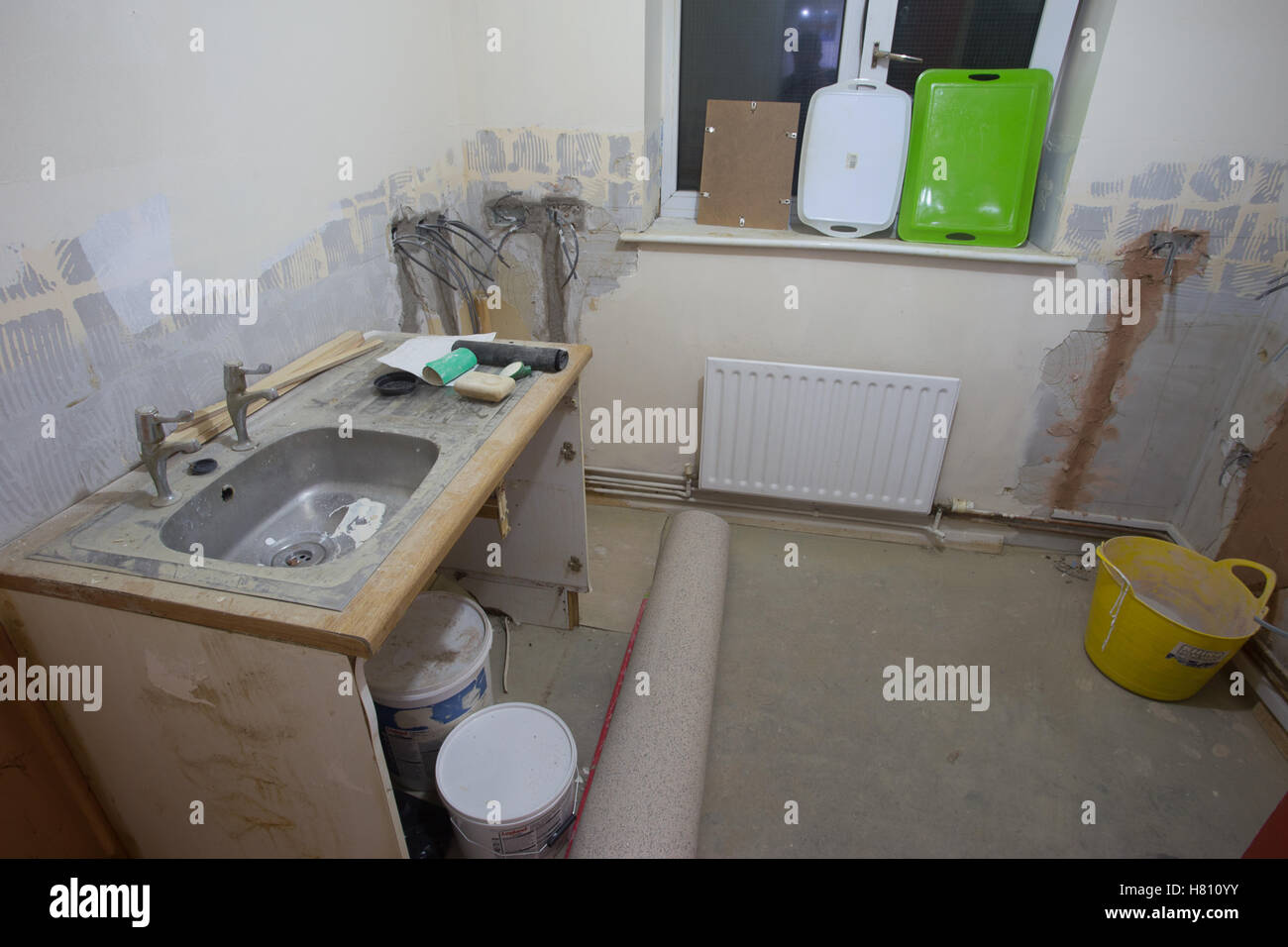 Internal building works refurbishment Stock Photo - Alamy