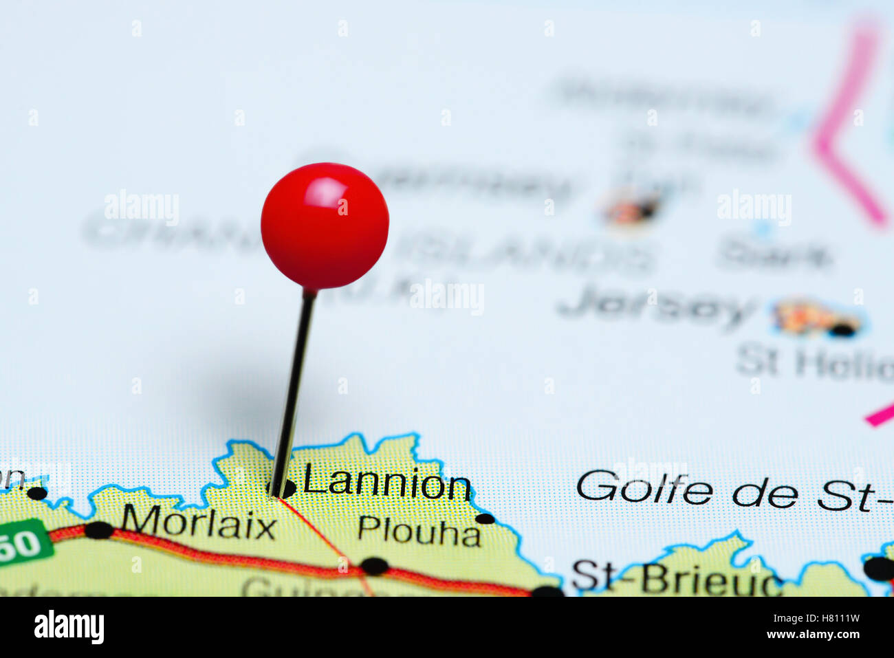 Lannion map hi-res stock photography and images - Alamy
