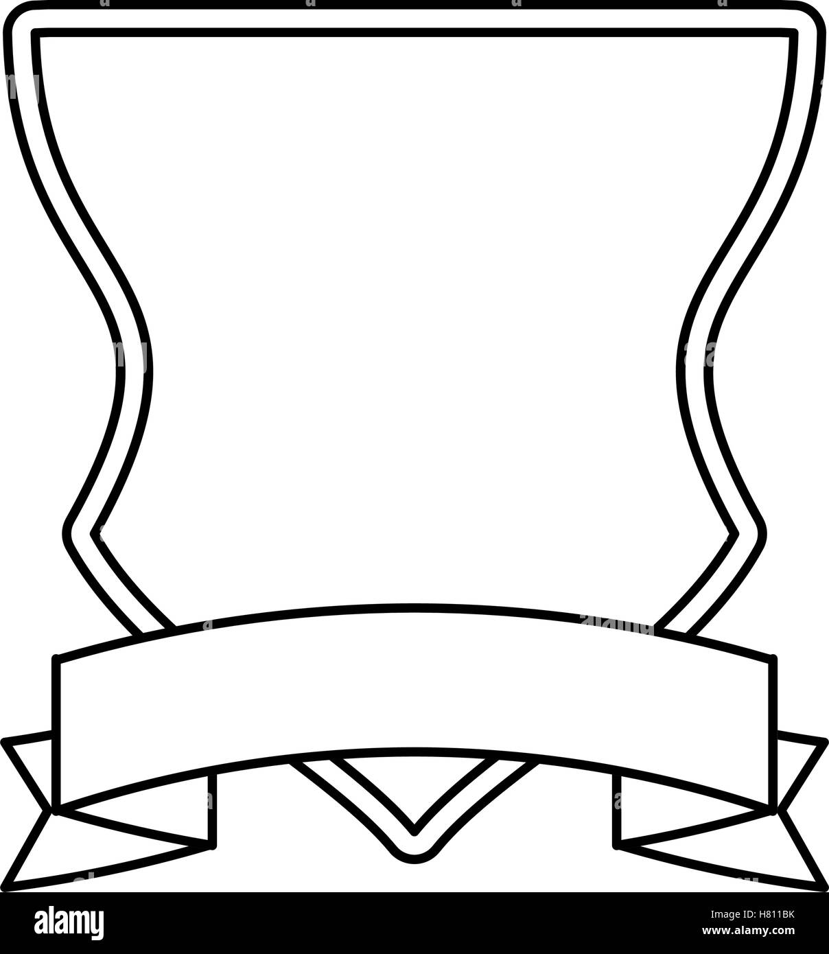 Isolated shield with ribbon design Stock Vector Image & Art - Alamy