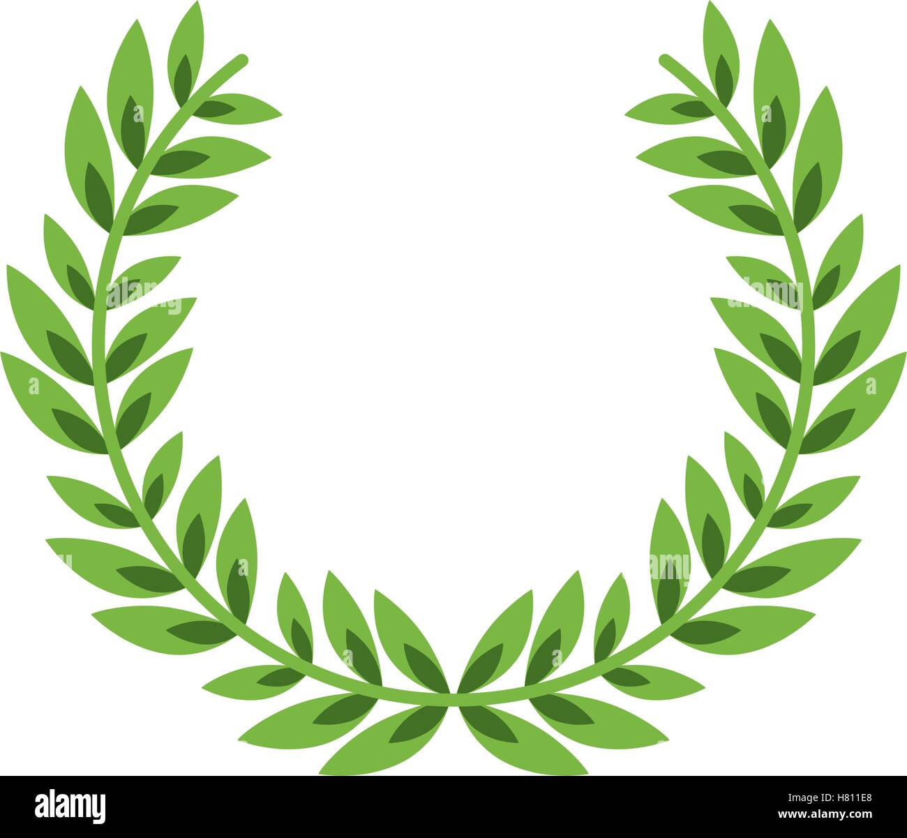 Isolated leaves wreath design Stock Vector Image & Art - Alamy