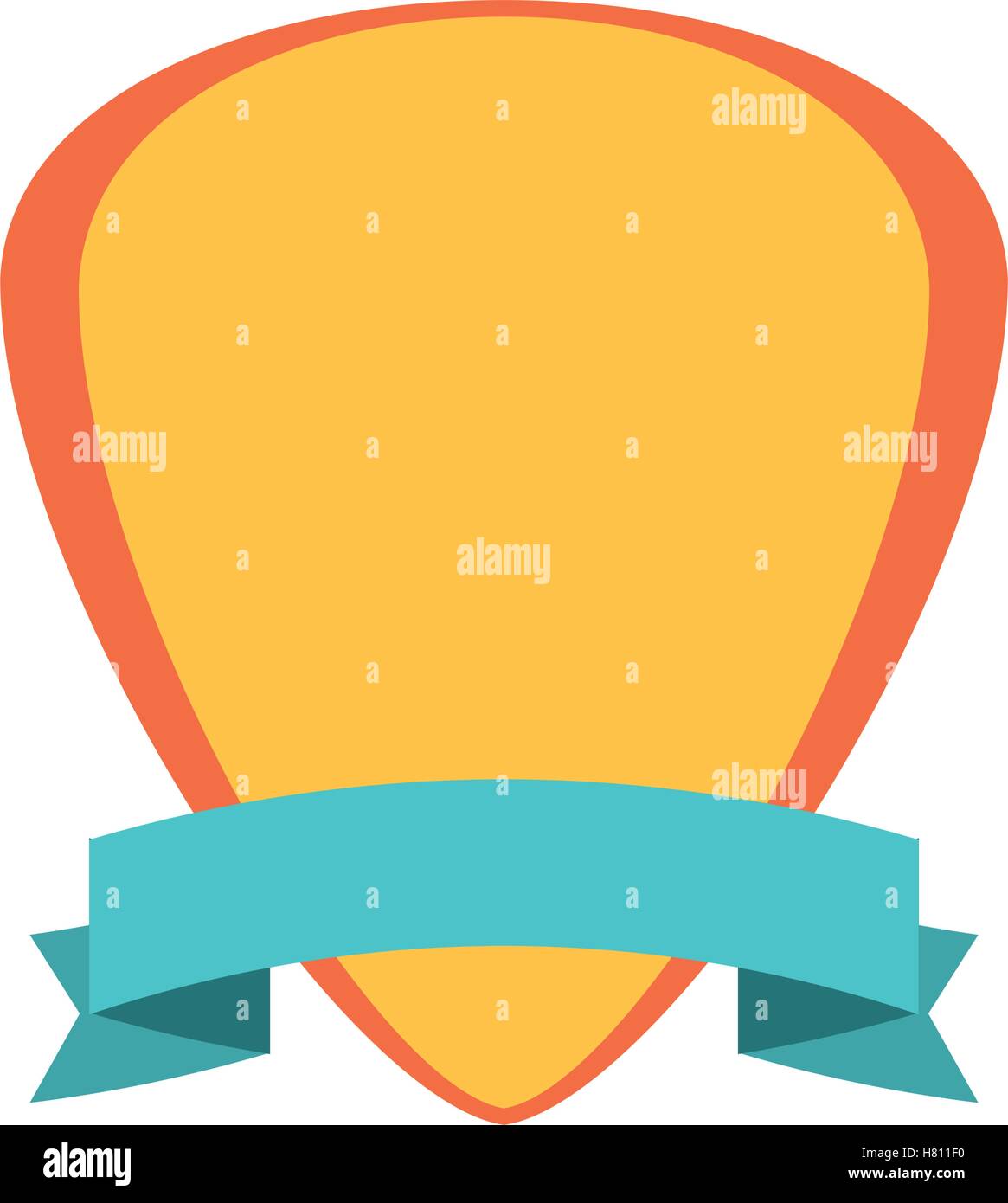 Isolated shield with ribbon design Stock Vector Image & Art - Alamy