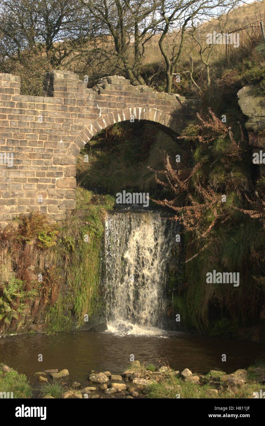 Water Wheel Housing, Cheesden Brook Mill, Rochdale Stock Photo - Alamy