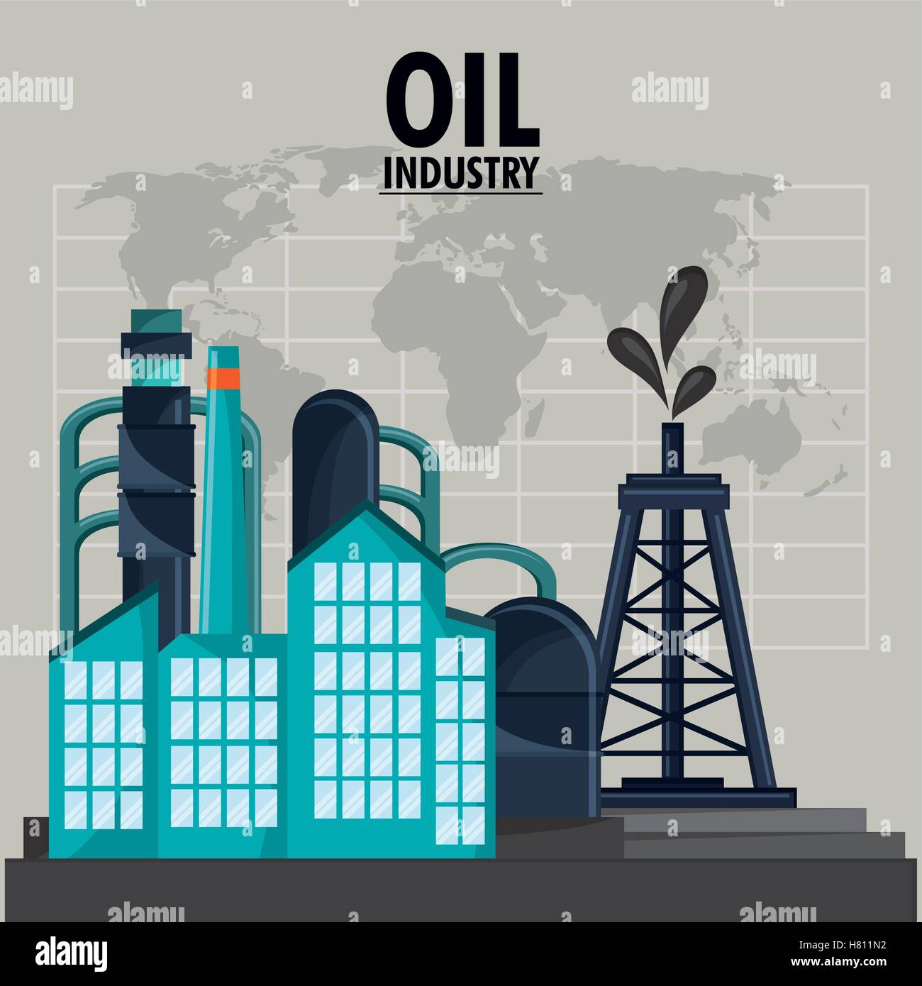 Oil price and industry design Stock Vector Image & Art - Alamy