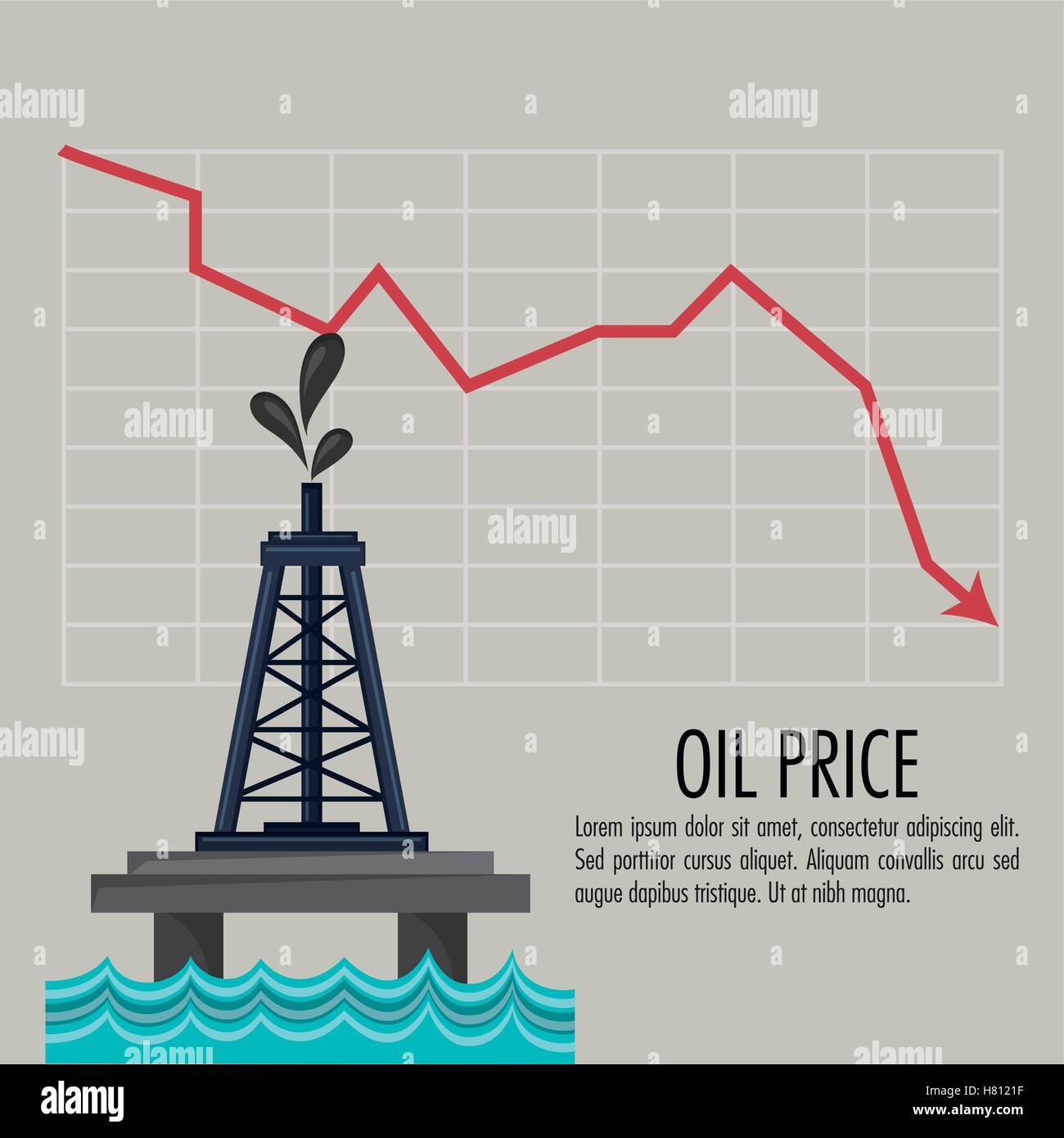 Oil price and industry design Stock Vector Image & Art - Alamy