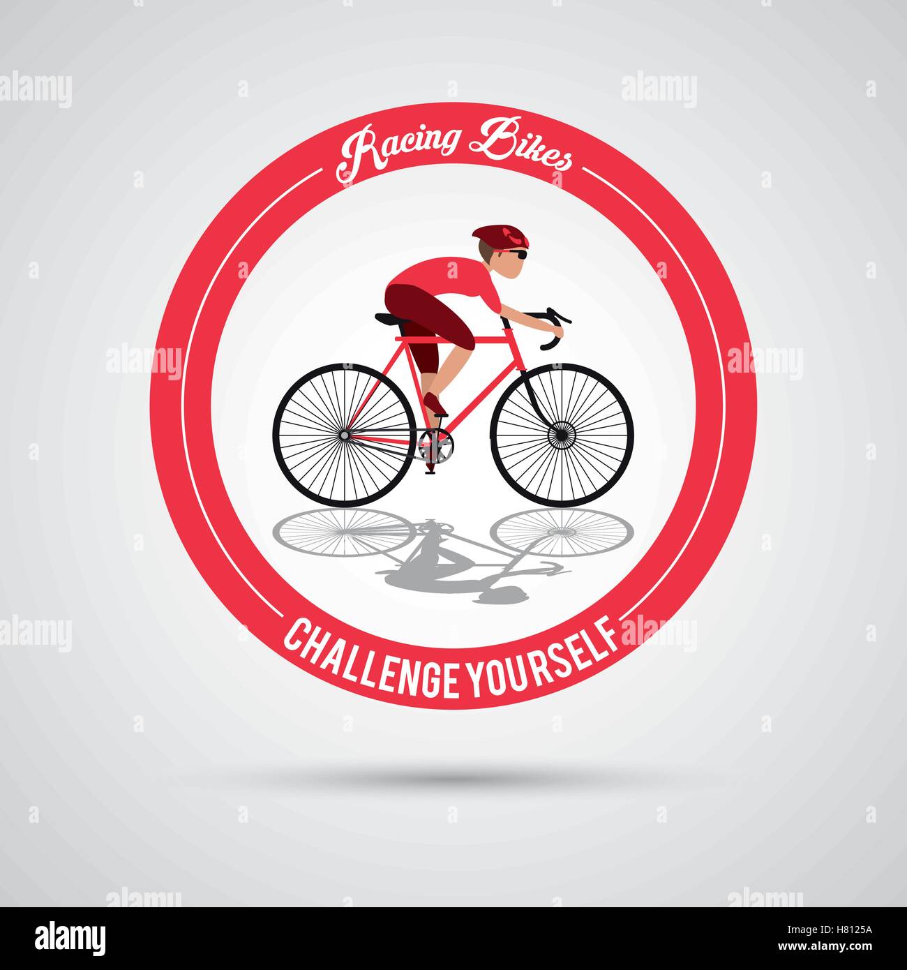 Man riding bike inside circle hi-res stock photography and images - Alamy
