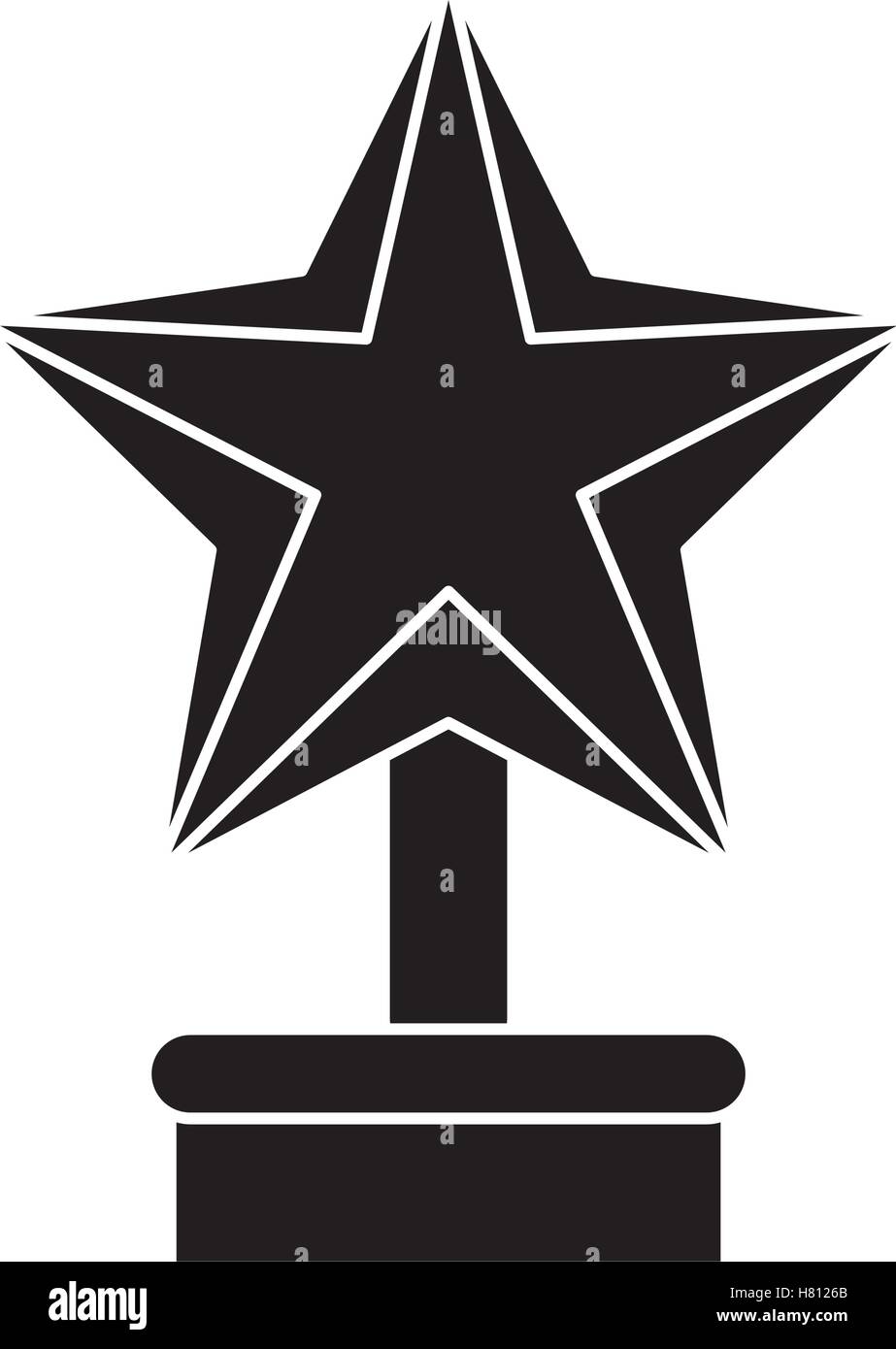 Isolated trophy star design Stock Vector Image & Art - Alamy