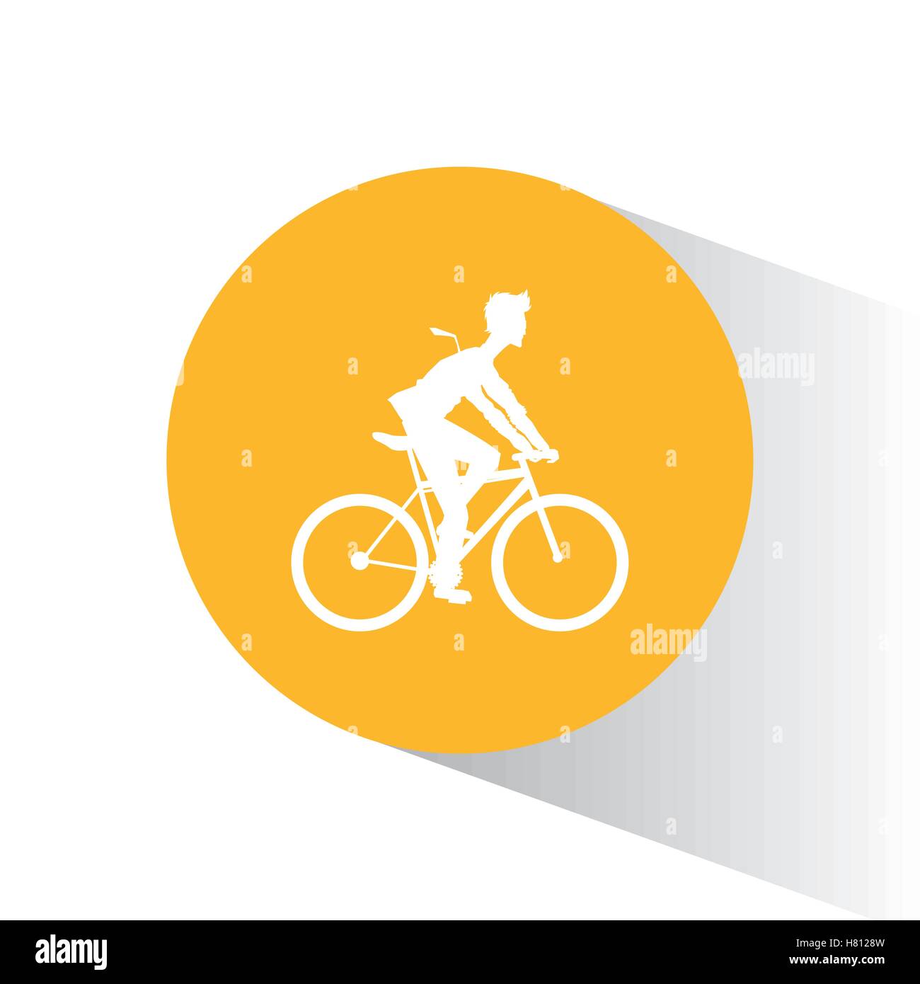 Man riding bike inside circle hi-res stock photography and images - Alamy