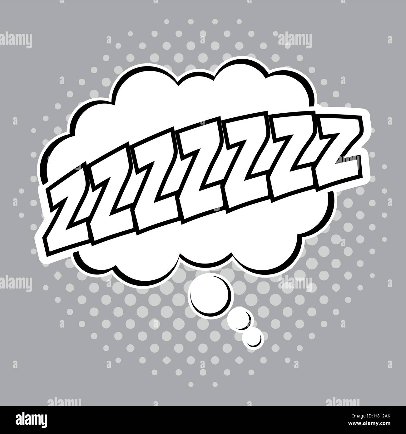 Bubble pop art sleep design Stock Vector Images - Alamy