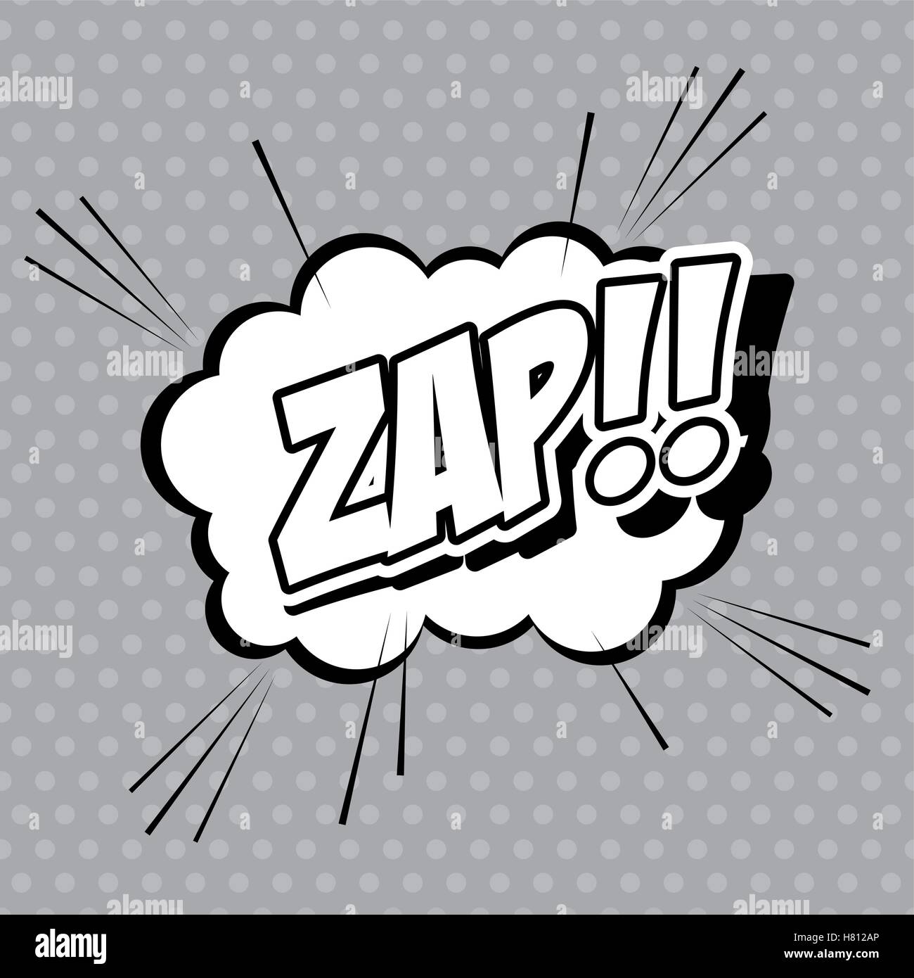 Bubble pop art of zap design Stock Vector Image & Art - Alamy
