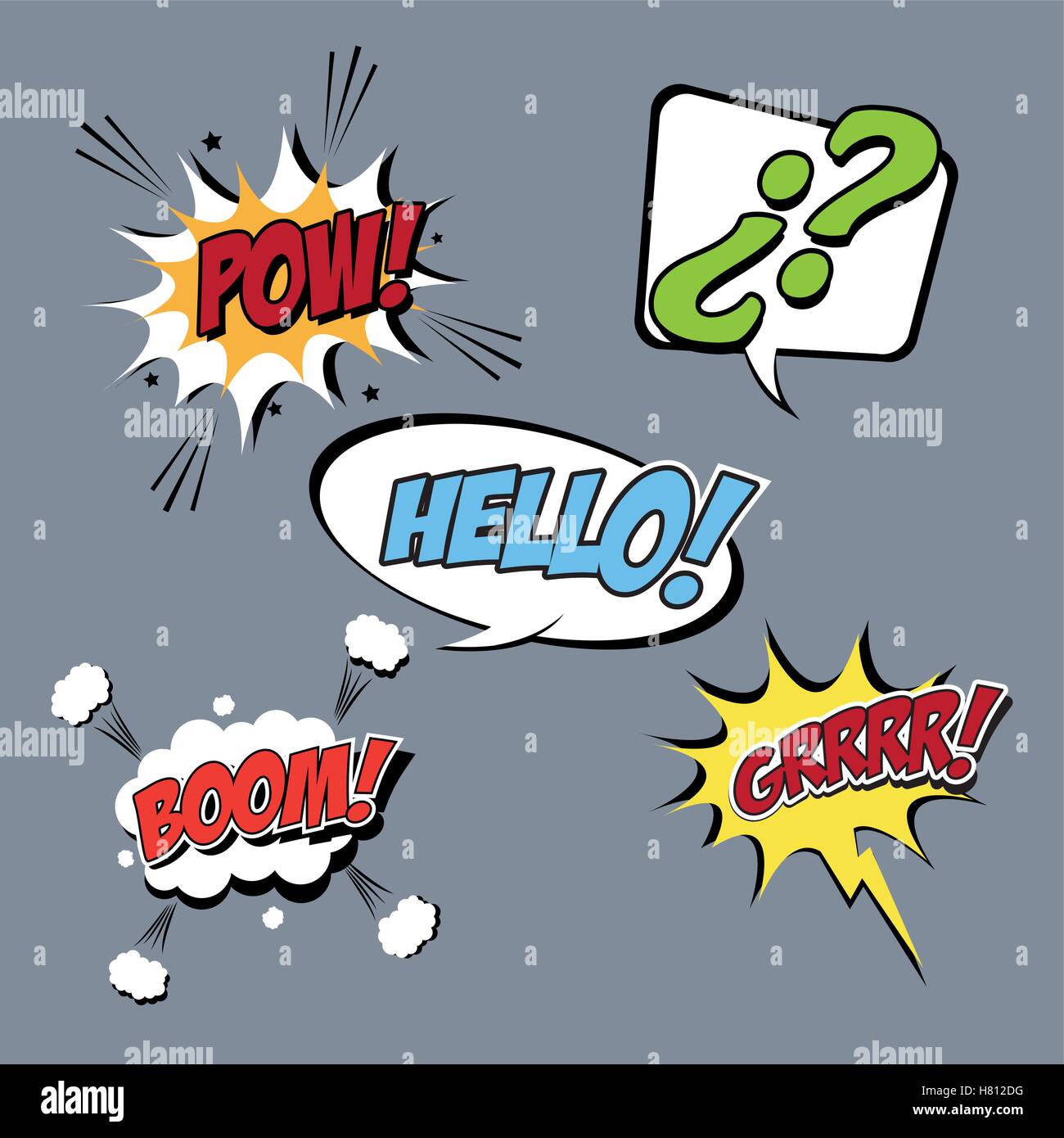 Bubble pop art icon set design Stock Vector Image & Art - Alamy