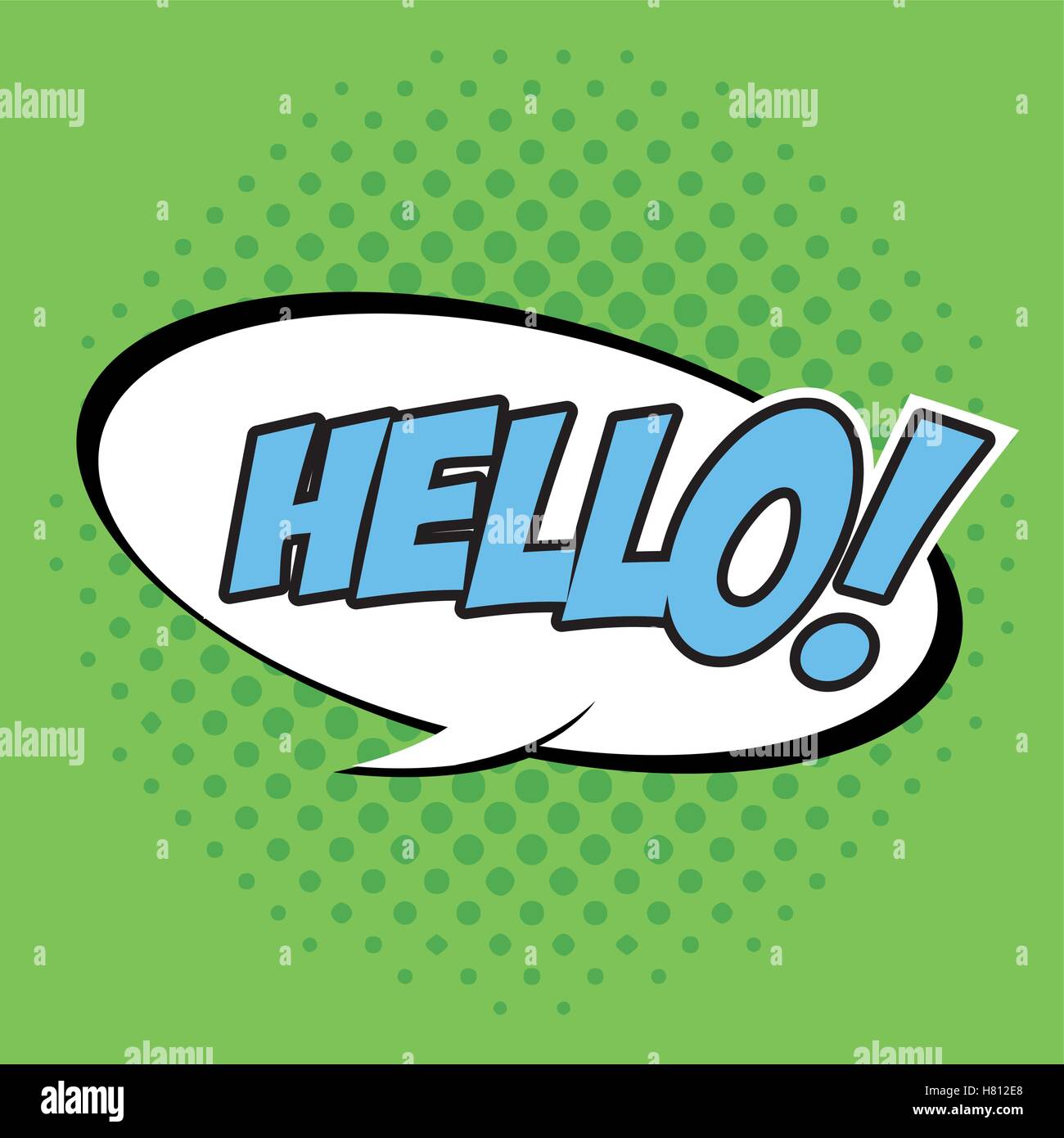 Bubble pop art of hello design Stock Vector Image & Art - Alamy