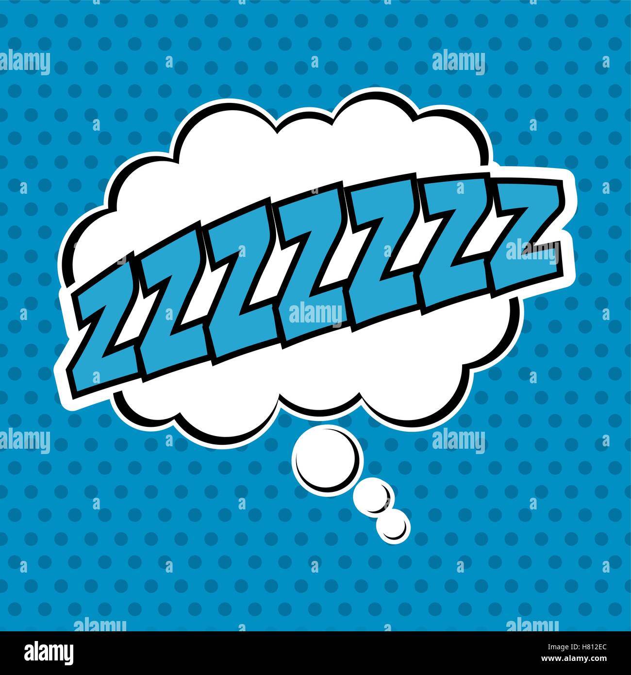 Bubble pop art sleep design Stock Vector Images - Alamy