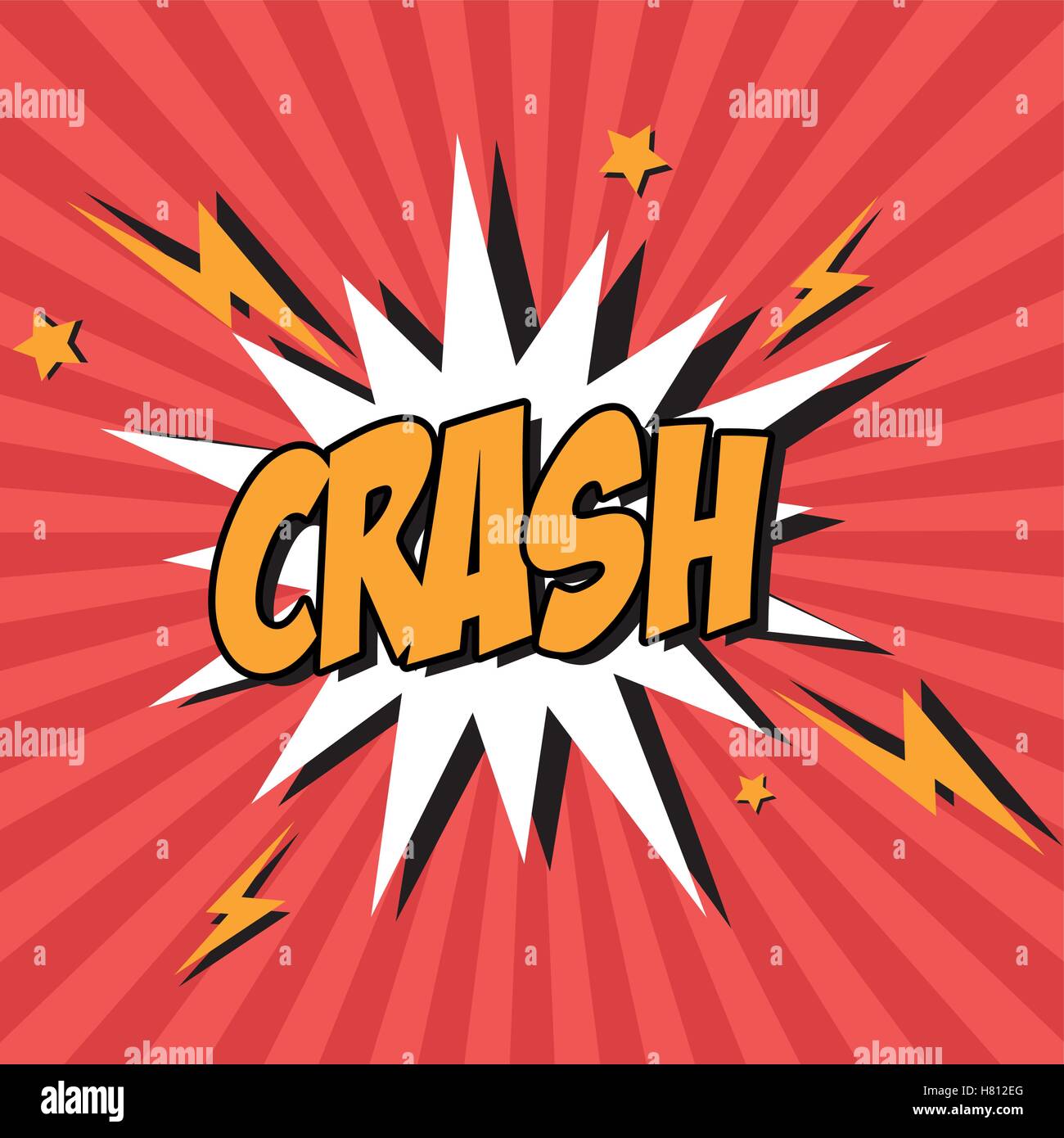 Bubble pop art of crash design Stock Vector Image & Art - Alamy