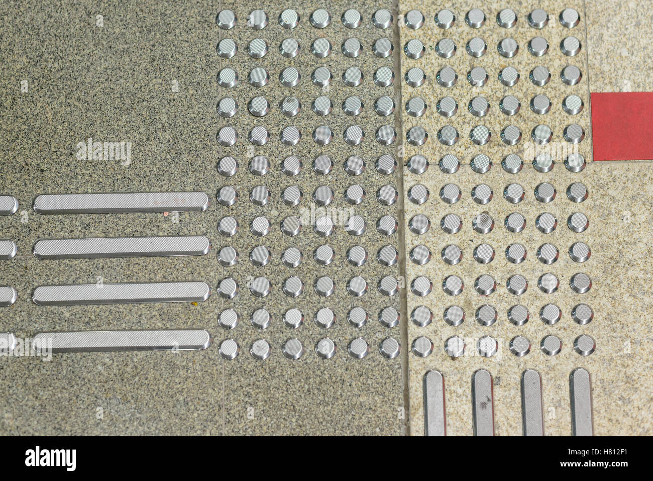 Pathway footplate for the Blind Stock Photo - Alamy