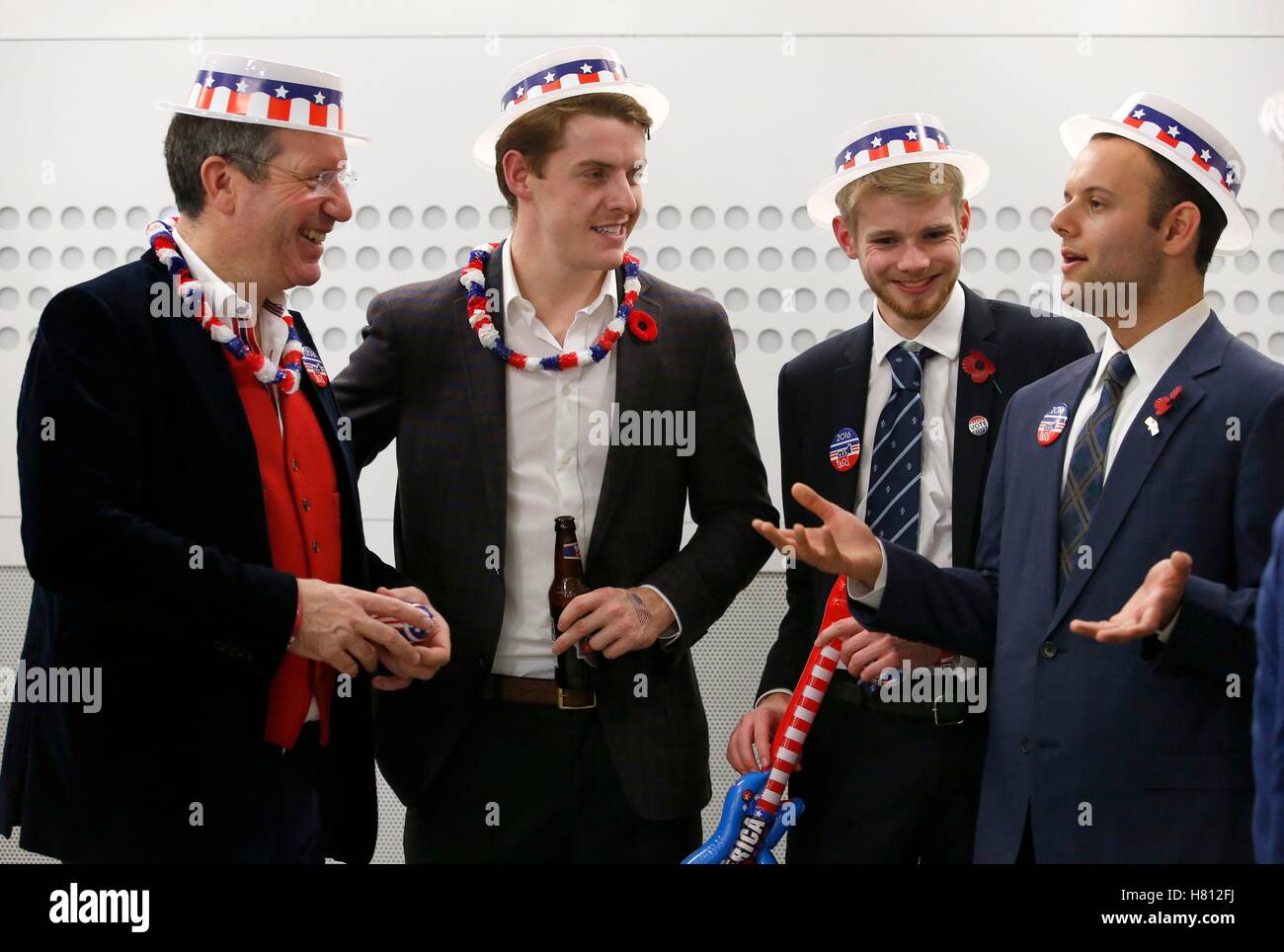 Chief Executive of Edinburgh Airport Gordon Dewar (left) with students ...