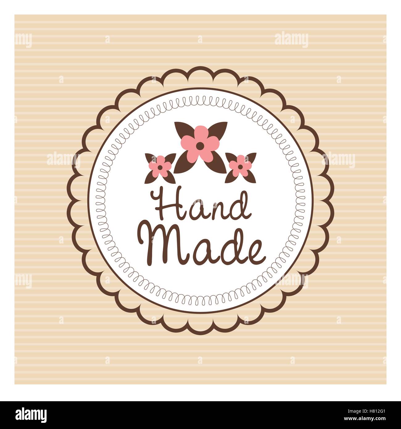 Hand Made label, handmade crafts workshop Stock Vector Image & Art - Alamy