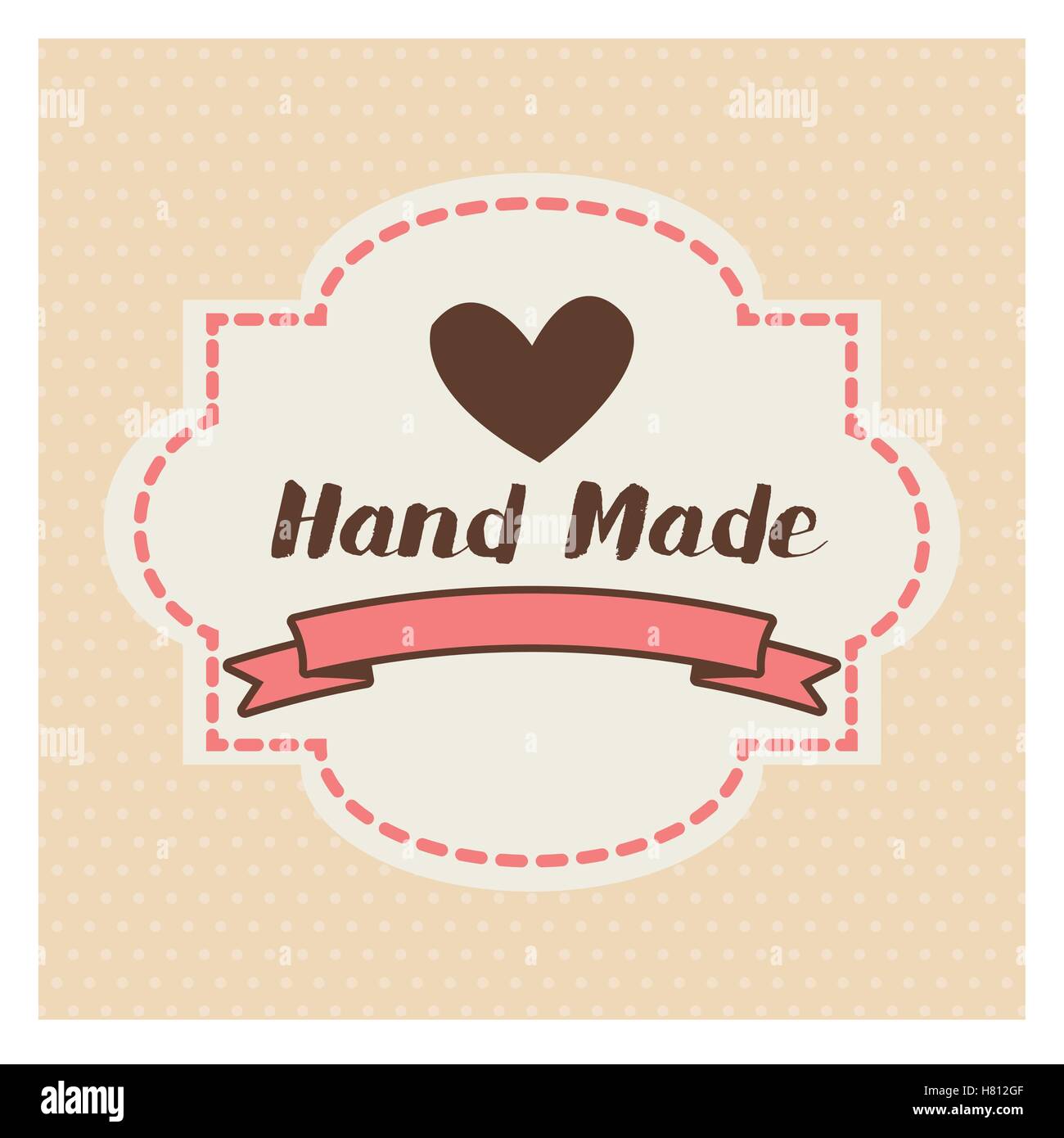 Hand Made label, handmade crafts workshop Stock Vector Image & Art - Alamy