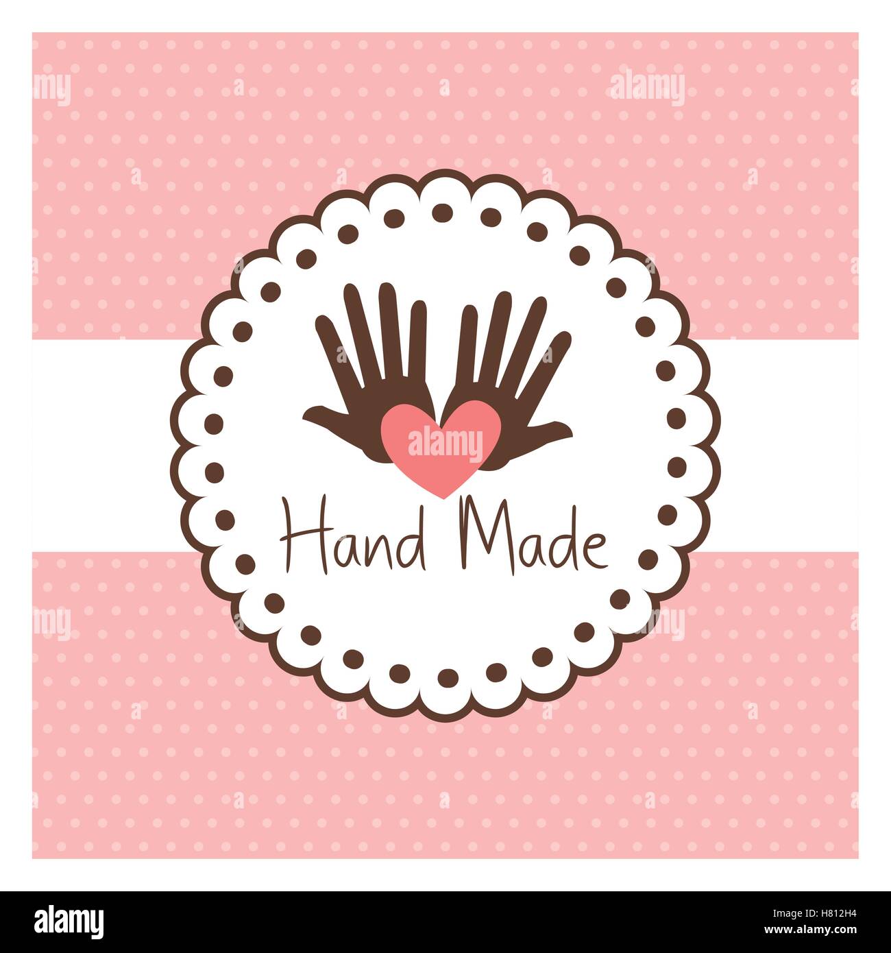 Hand Made label, handmade crafts workshop Stock Vector Image & Art - Alamy
