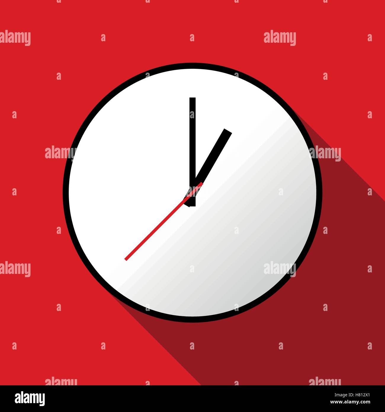 Clock icon, Vector illustration, flat design. Easy to use and edit ...