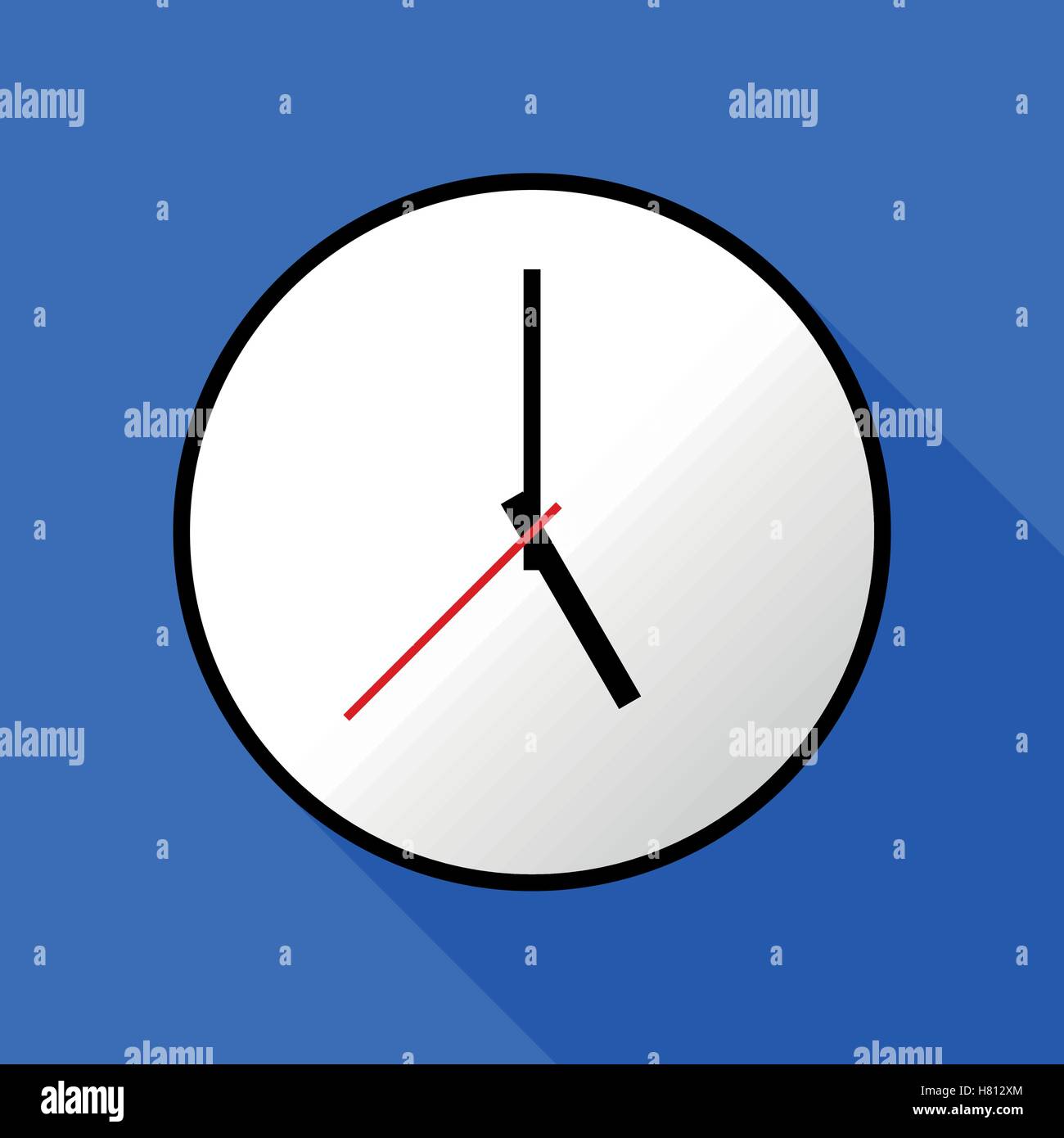 Clock icon, Vector illustration, flat design. Easy to use and edit ...