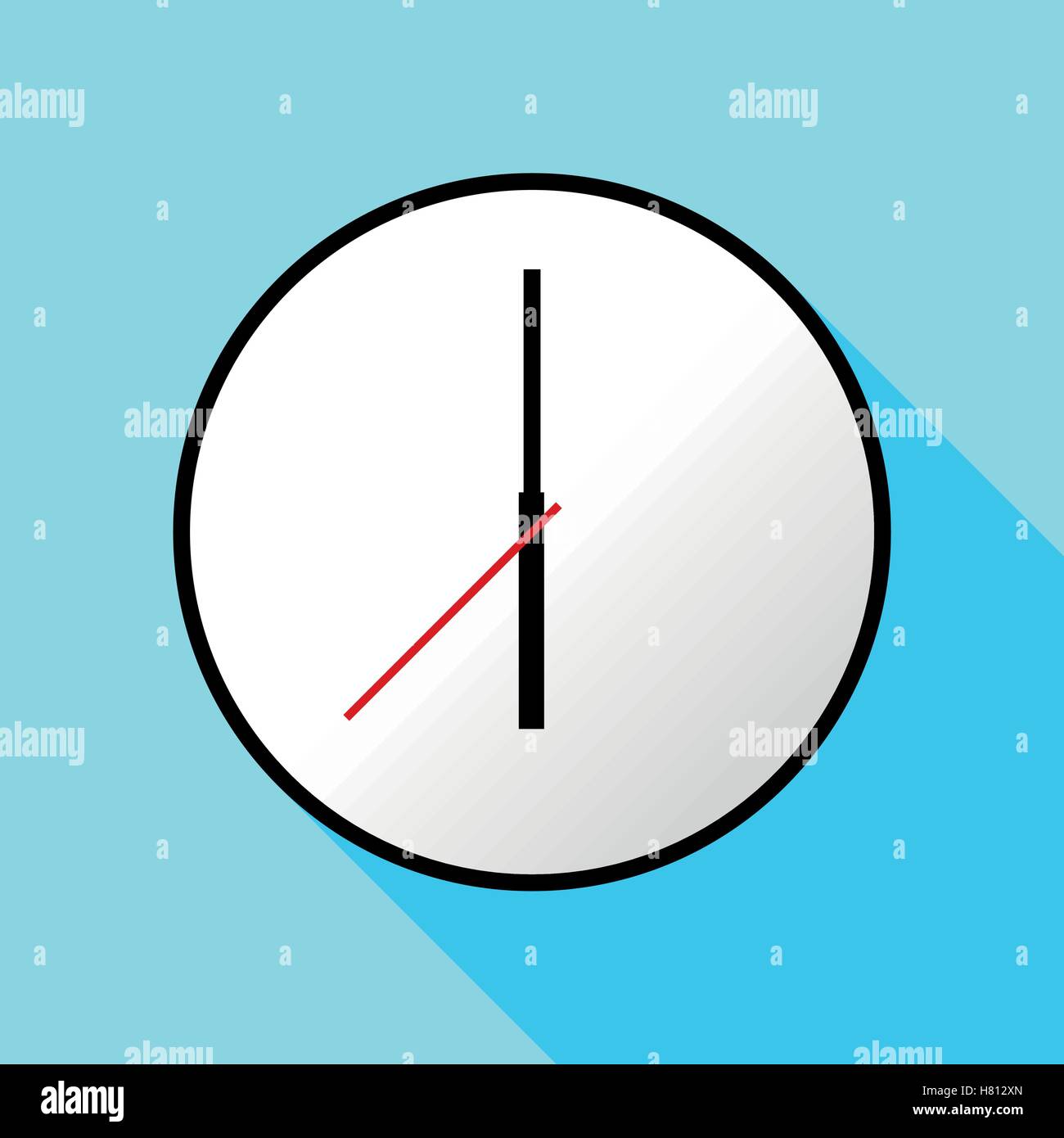 Clock icon, Vector illustration, flat design. Easy to use and edit ...