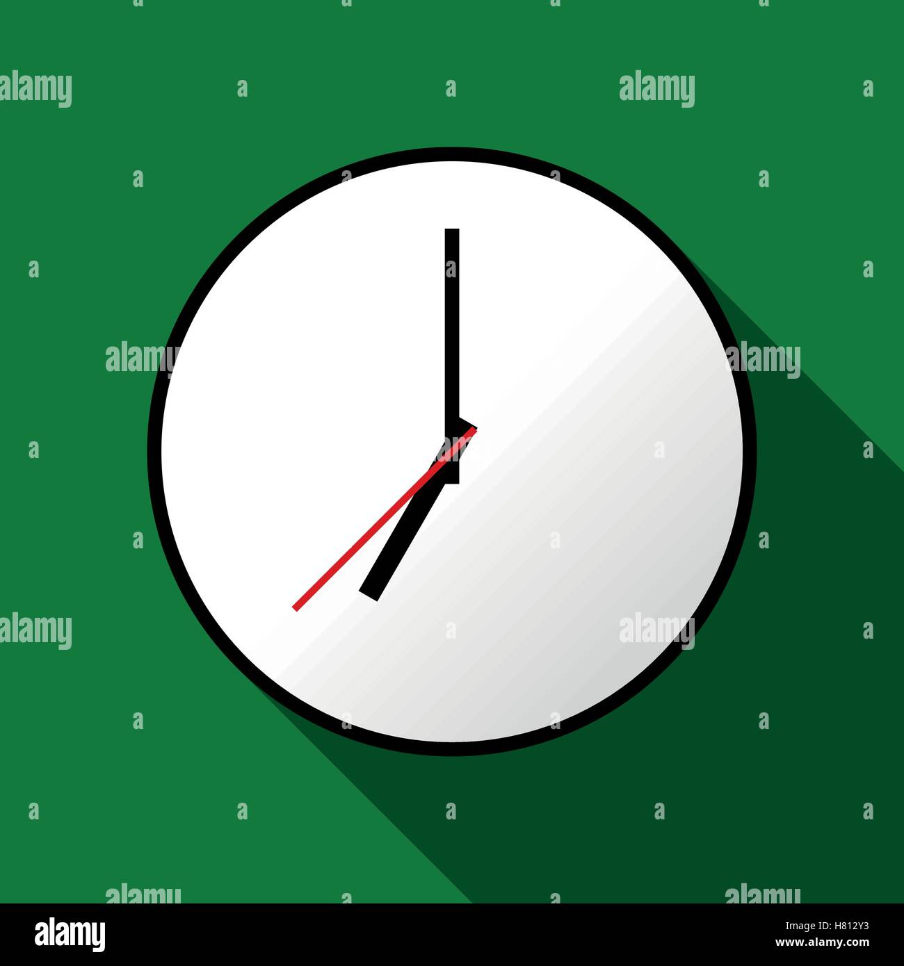 Clock icon, Vector illustration, flat design. Easy to use and edit ...