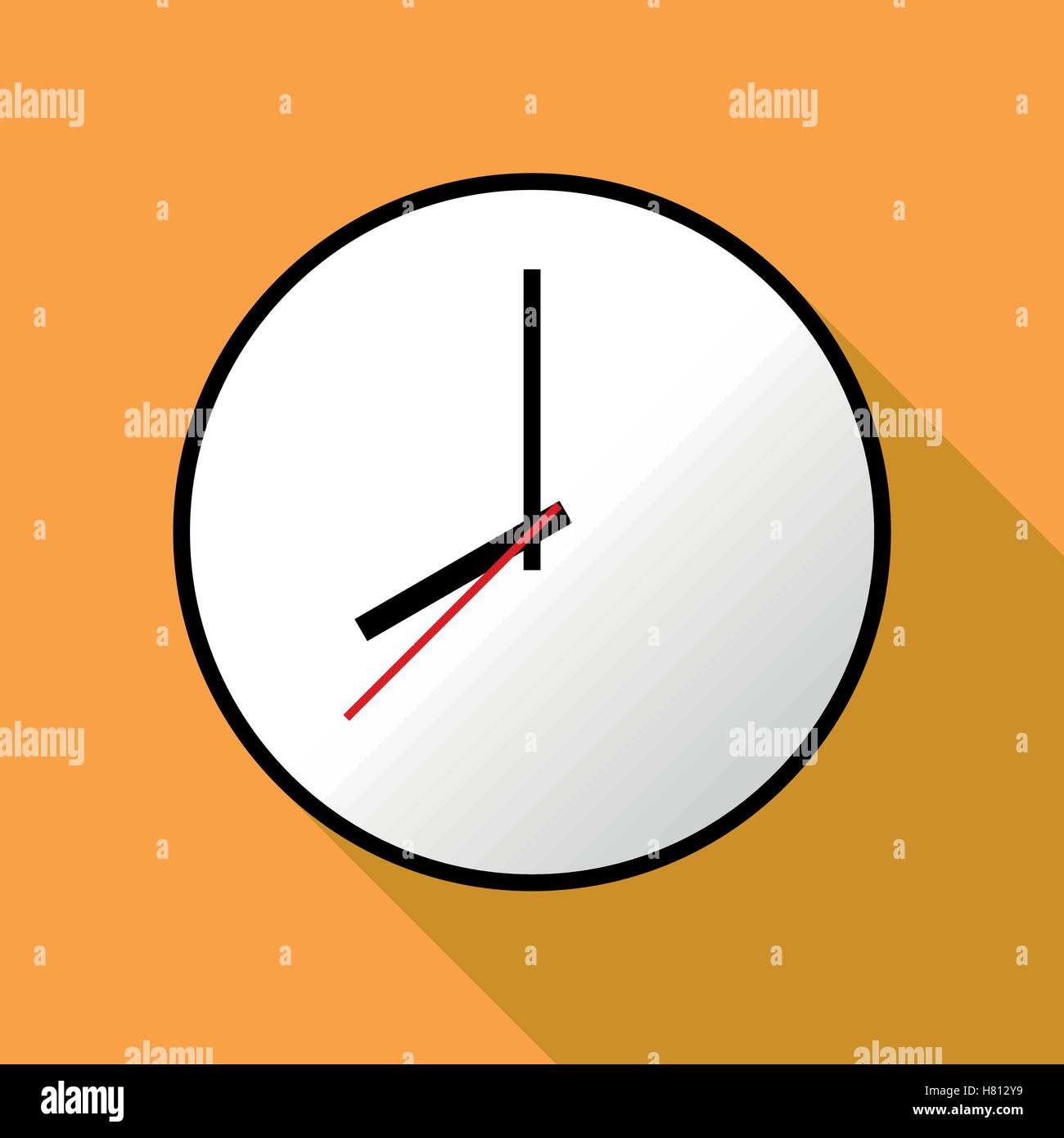 Clock icon, Vector illustration, flat design. Easy to use and edit ...