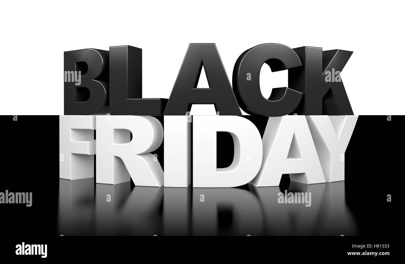 3d black friday sign Black and White Stock Photos & Images - Alamy