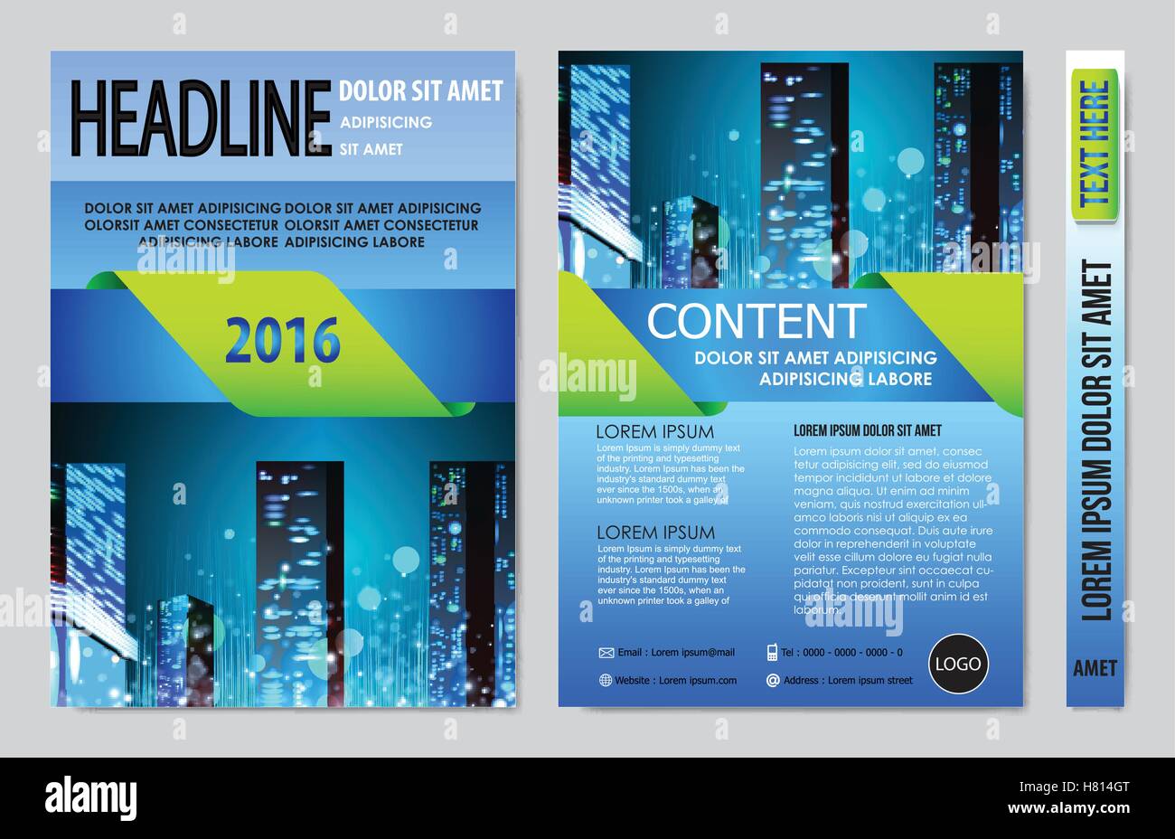 Cover book presentation report design template background Stock Vector ...