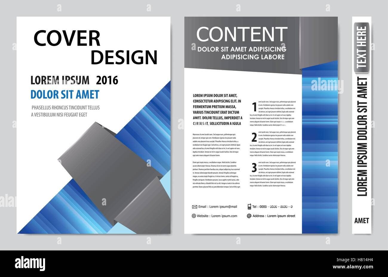 Cover book presentation report design template background Stock Vector ...