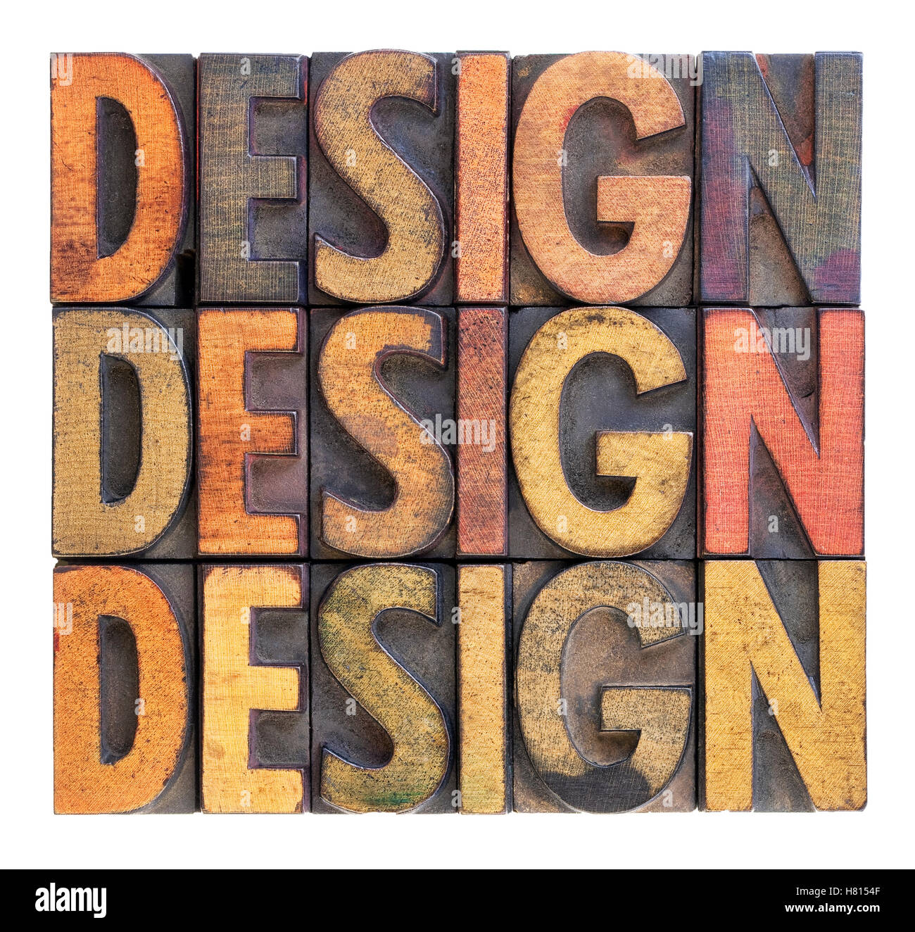 design - isolated word abstract in vintage wood letterpress block types ... design - isolated word abstract in vintage wood letterpress block types ...