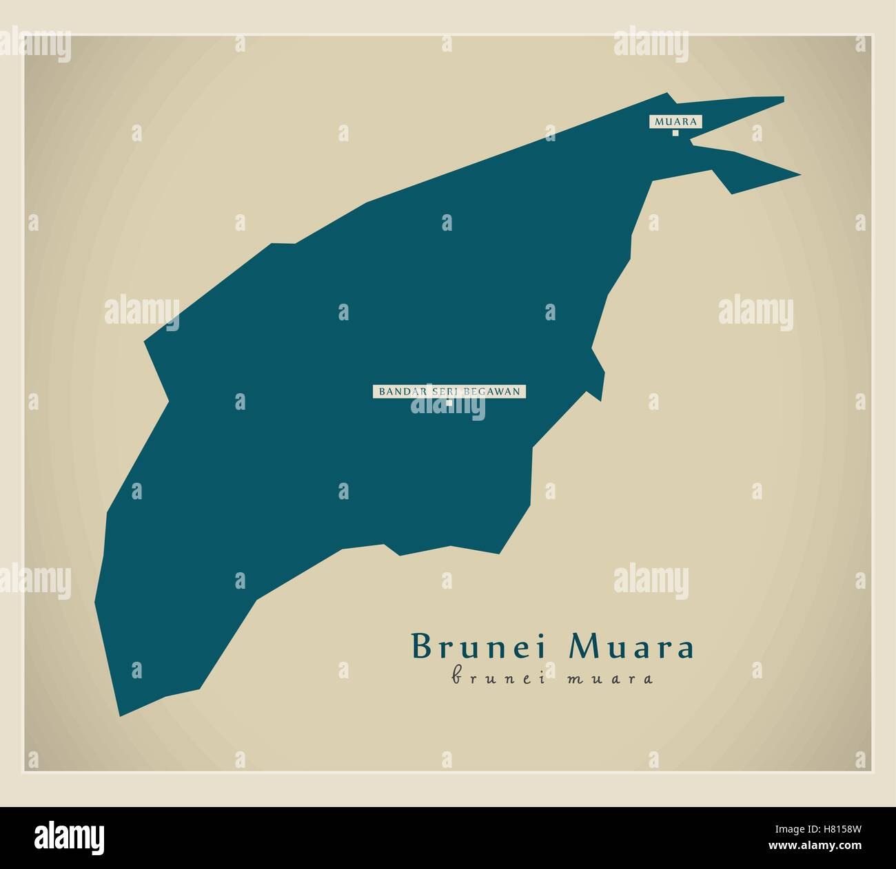 Modern Map - Brunei Muara BN Stock Vector Image & Art - Alamy