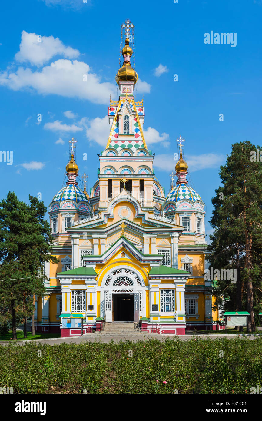 Ascension Cathedral also known as Zenkov Cathedral, Panfilov Park ...