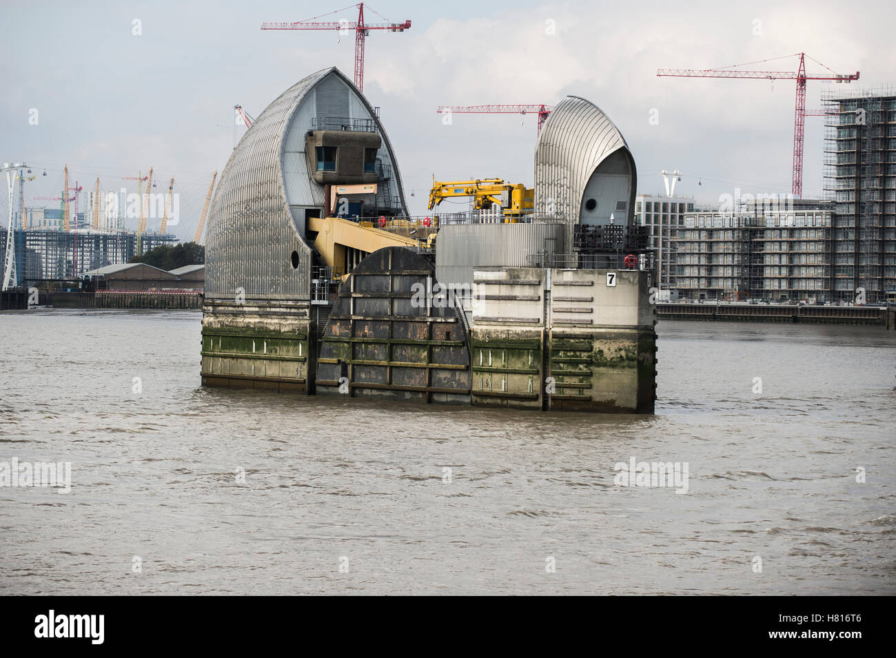 London Flood Barrier Stock Photo - Alamy