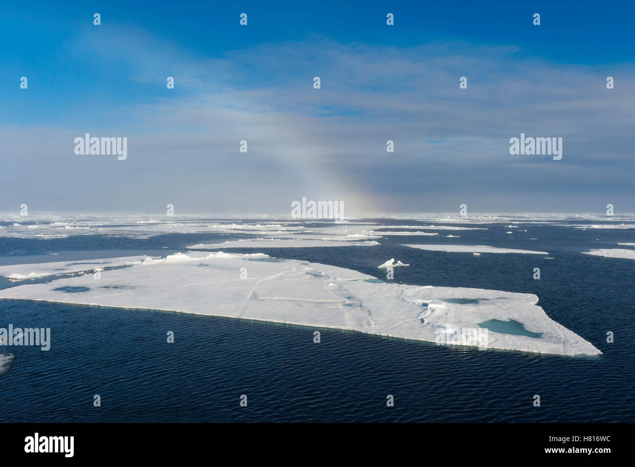 Pack Ice at 81° North, Arctic Ocean, Spitsbergen Island, Svalbard ...