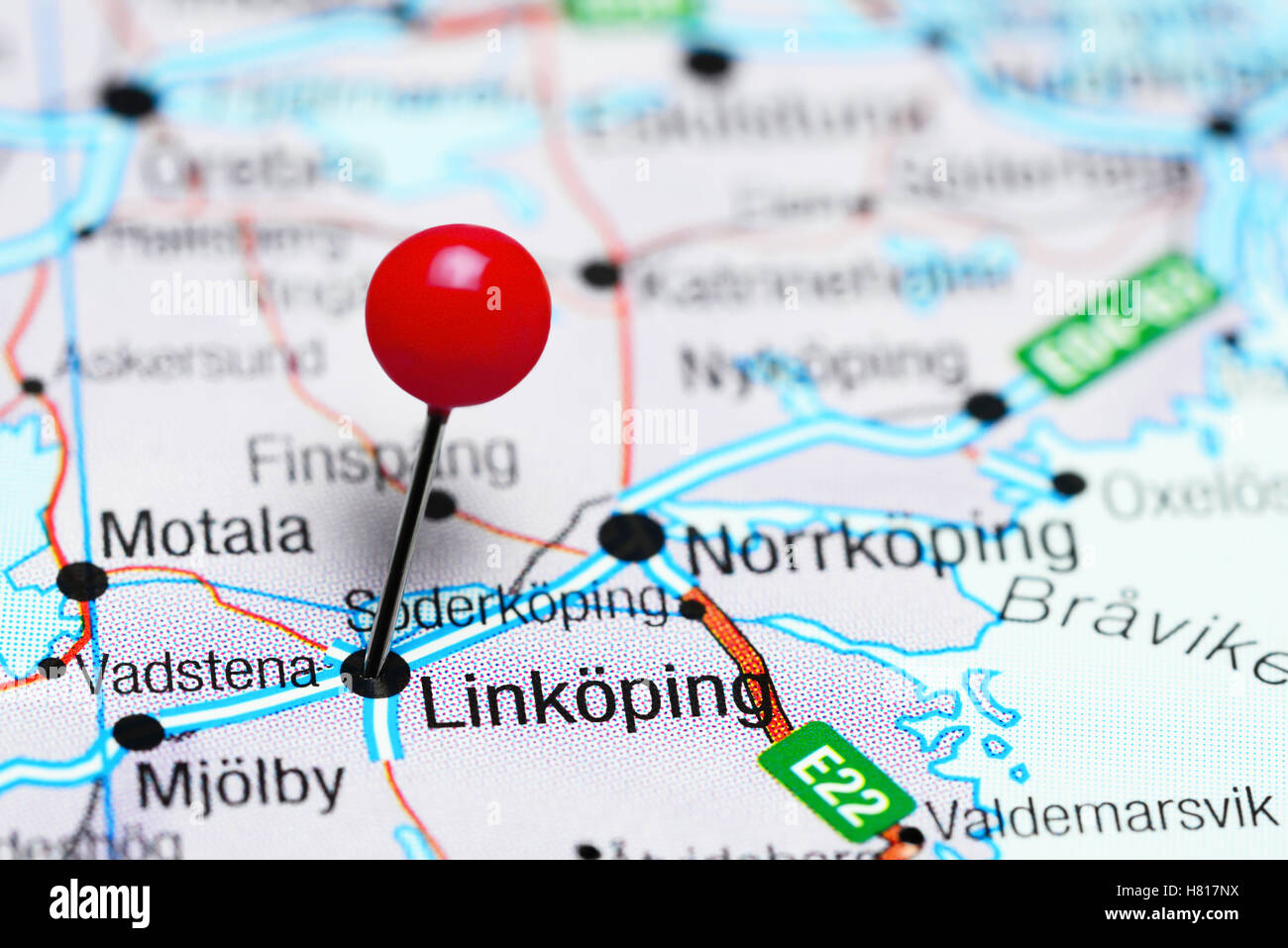 Linkoping map hi-res stock photography and images - Alamy