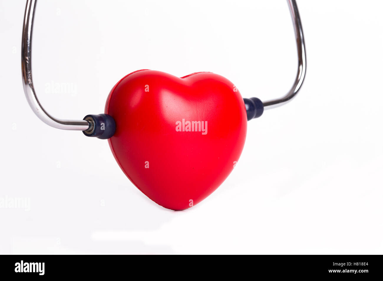 Heart health, white background Stock Photo - Alamy