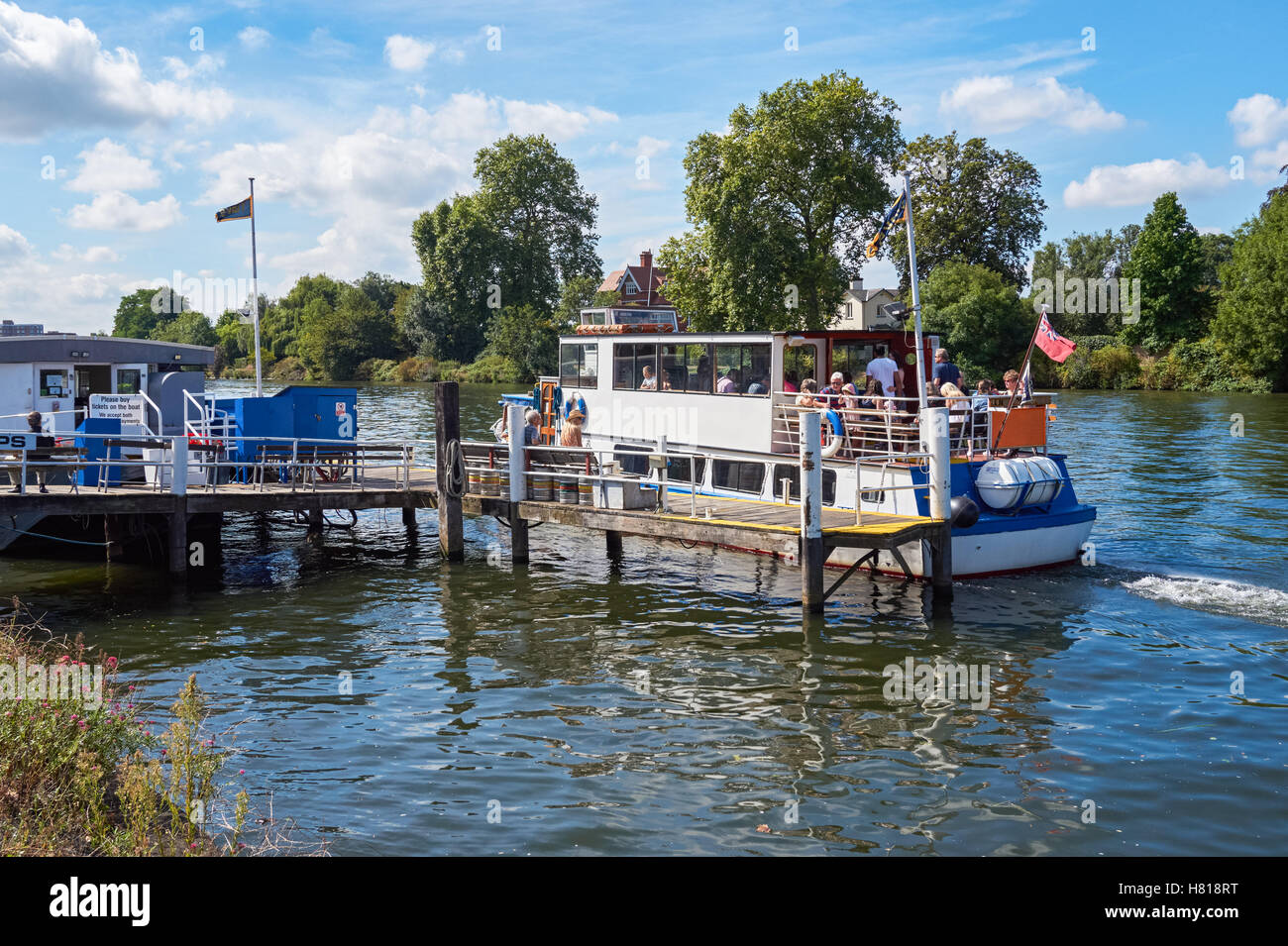 Kingston Town End Pier in Kingston upon Thames, England United Kingdom ...