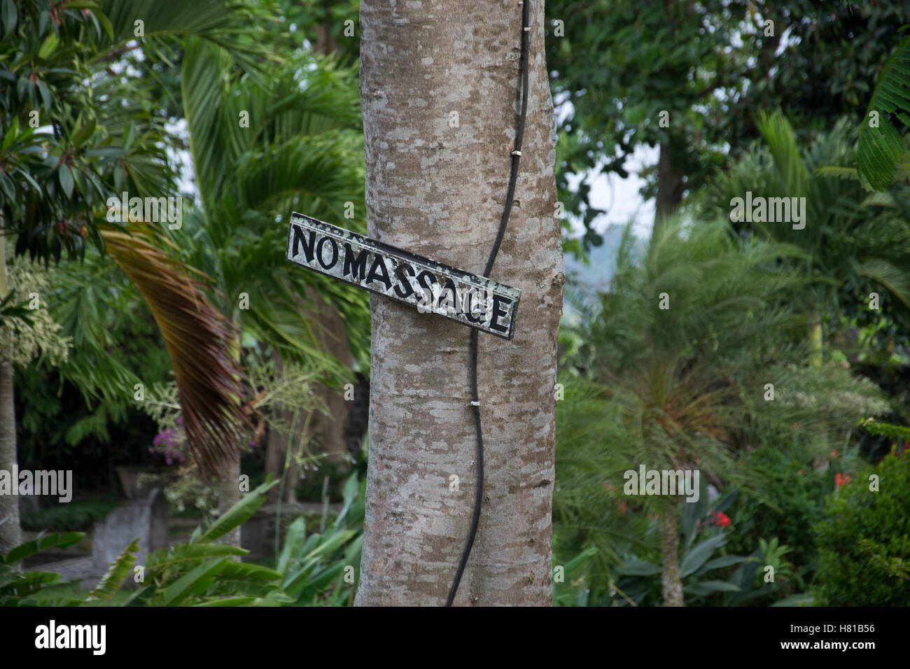 no massage sign Stock Photo - Alamy