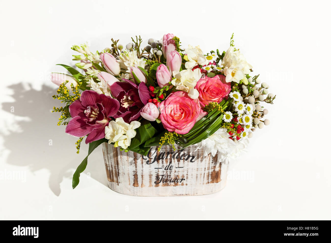 Flower bouquet composition for the holiday, spring bouquet of flowers ...