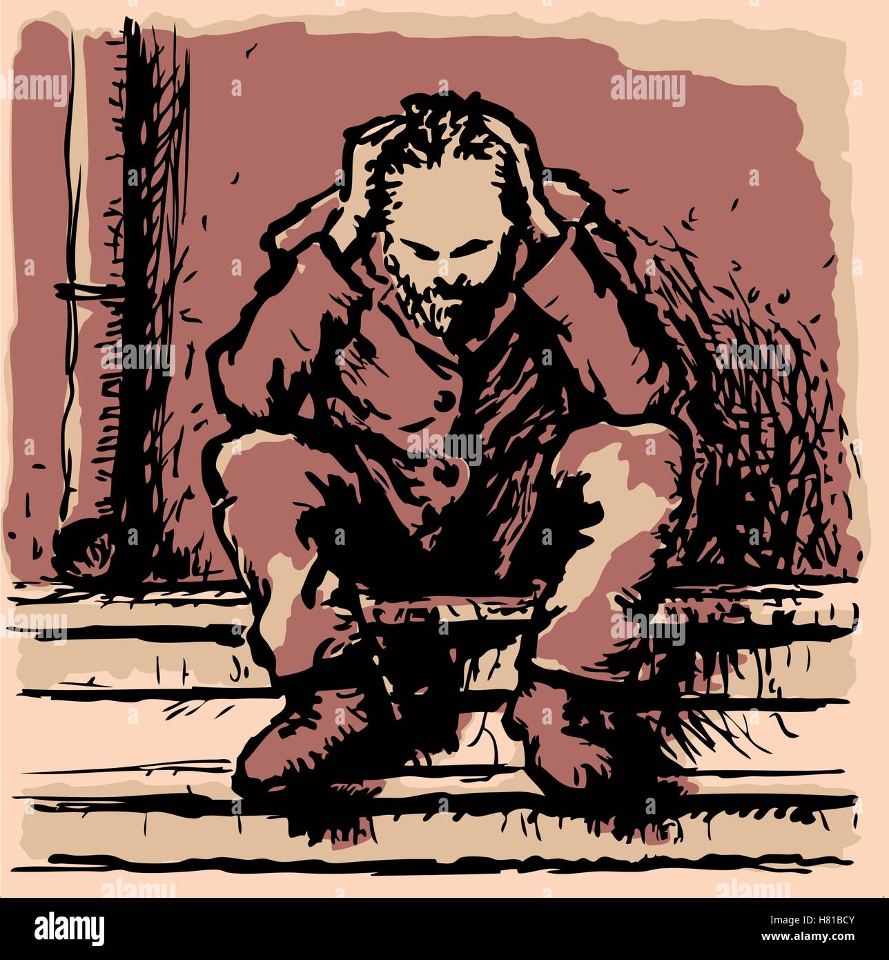 Homeless Stock Vector Images - Alamy