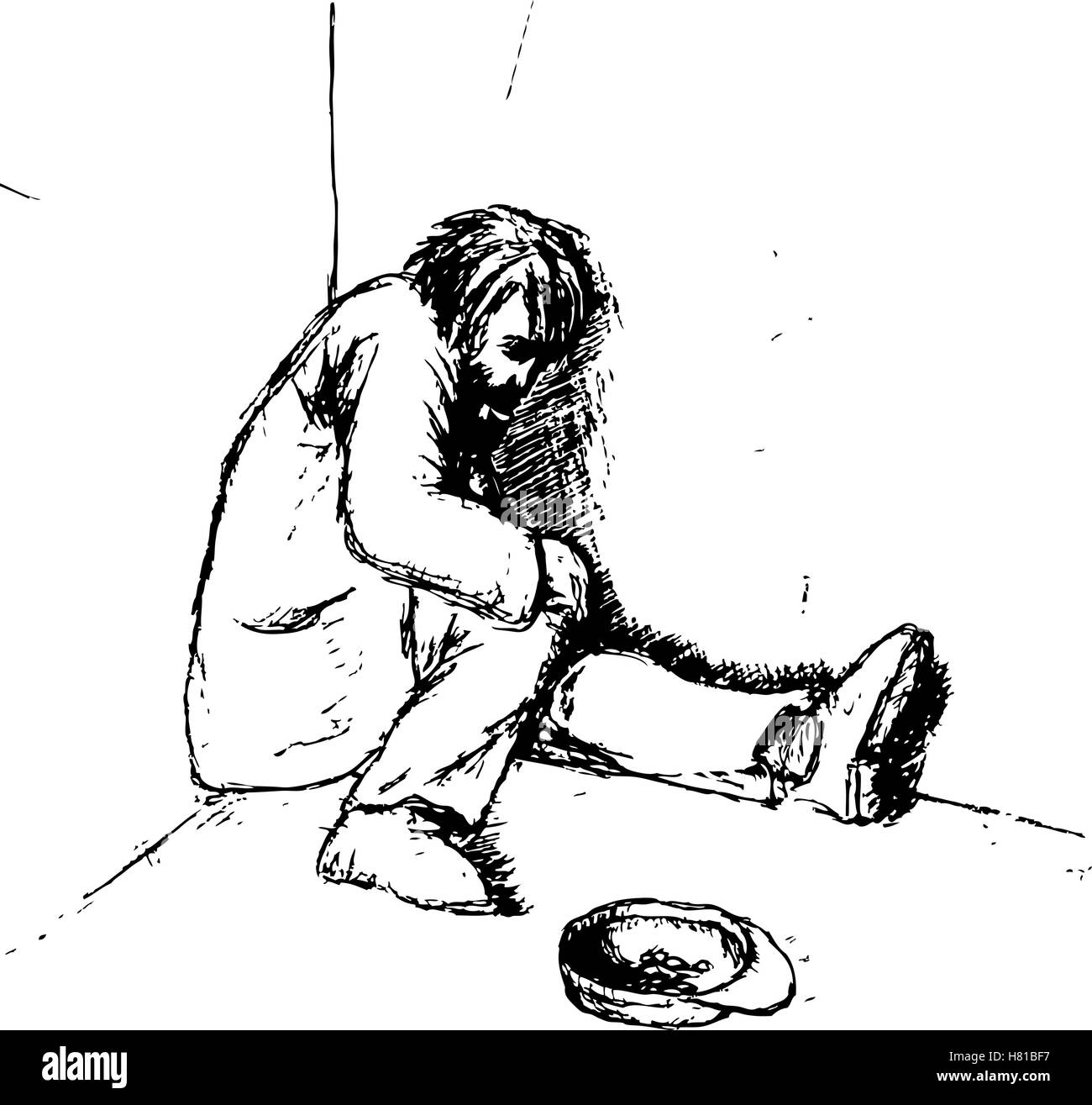 Homeless homelessness Cut Out Stock Images & Pictures - Alamy