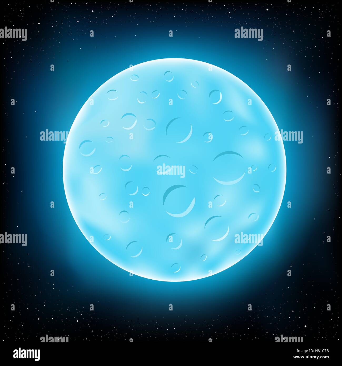 Blue cartoon star shining Stock Vector Images - Alamy