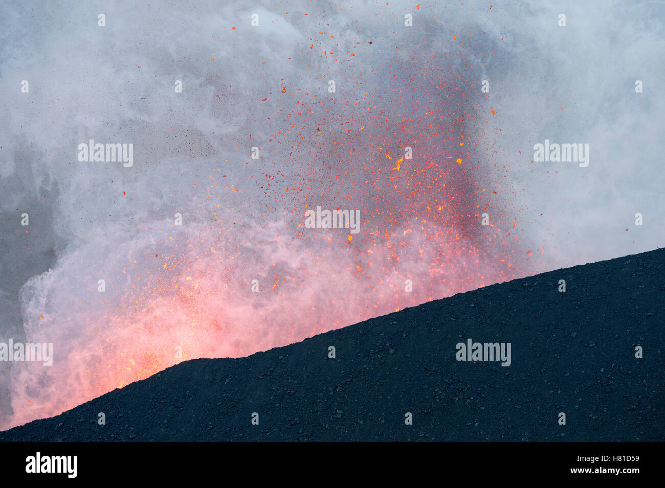 Eruption of Tolbachik Volcano, Kamchatka, Russia Stock Photo - Alamy