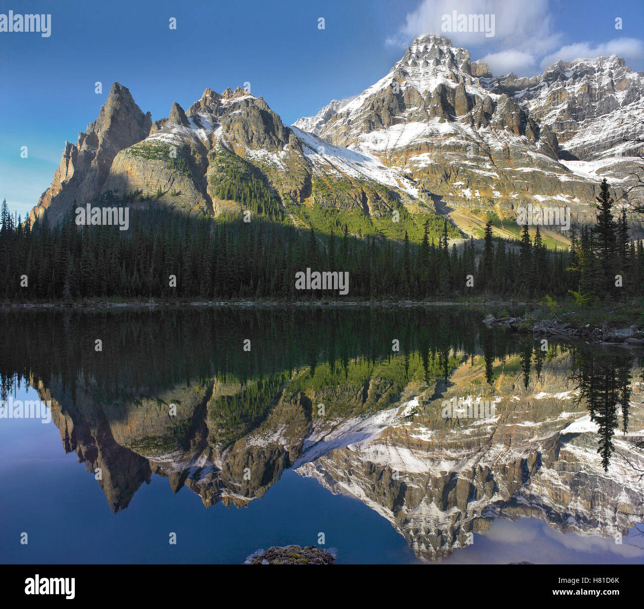 Cathedral Mountain and Mount Huber, Yoho National Park, British ...