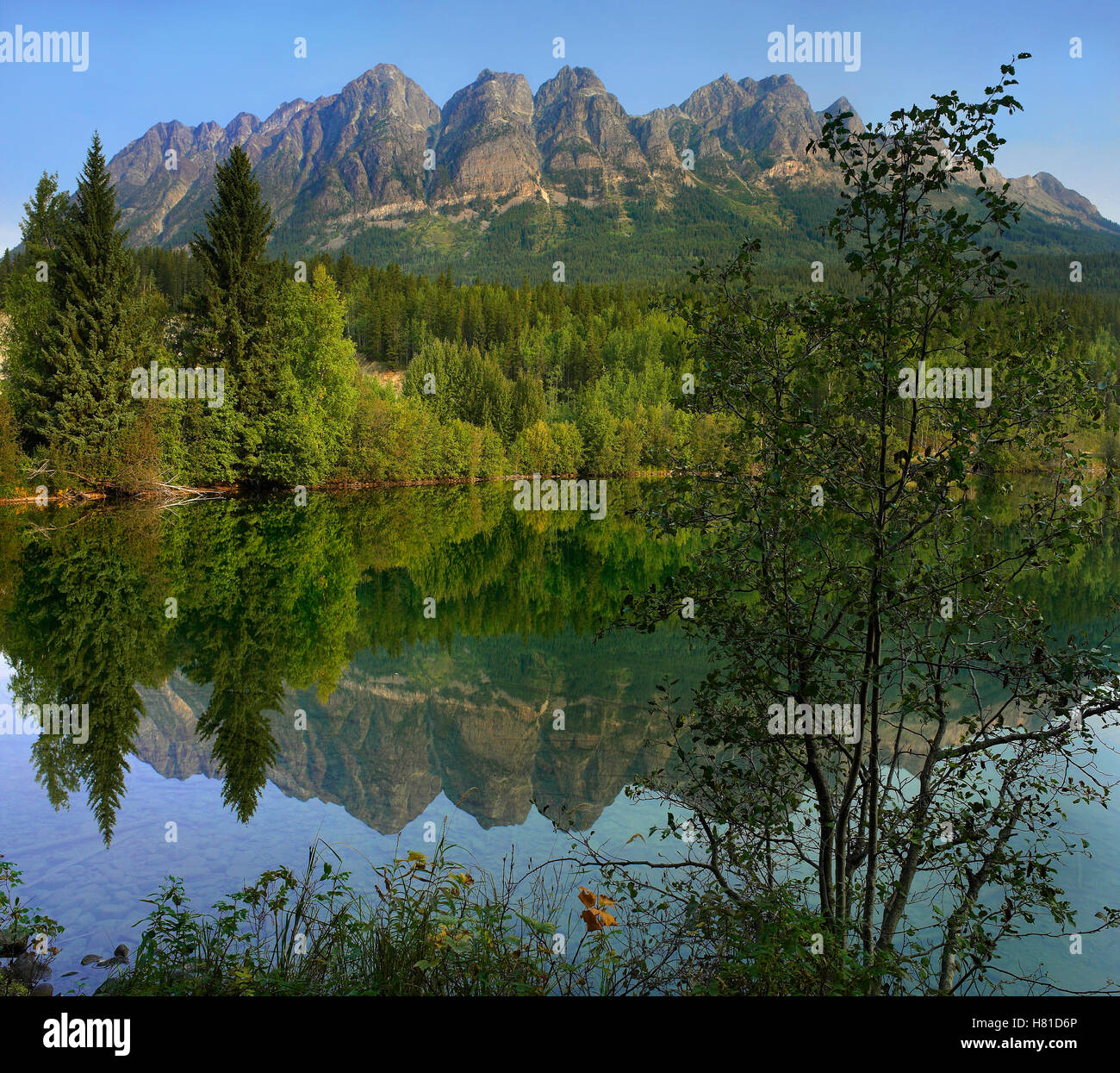 Yellowhead Mountain and Yellowhead Lake, Mount Robson Provincial Park ...