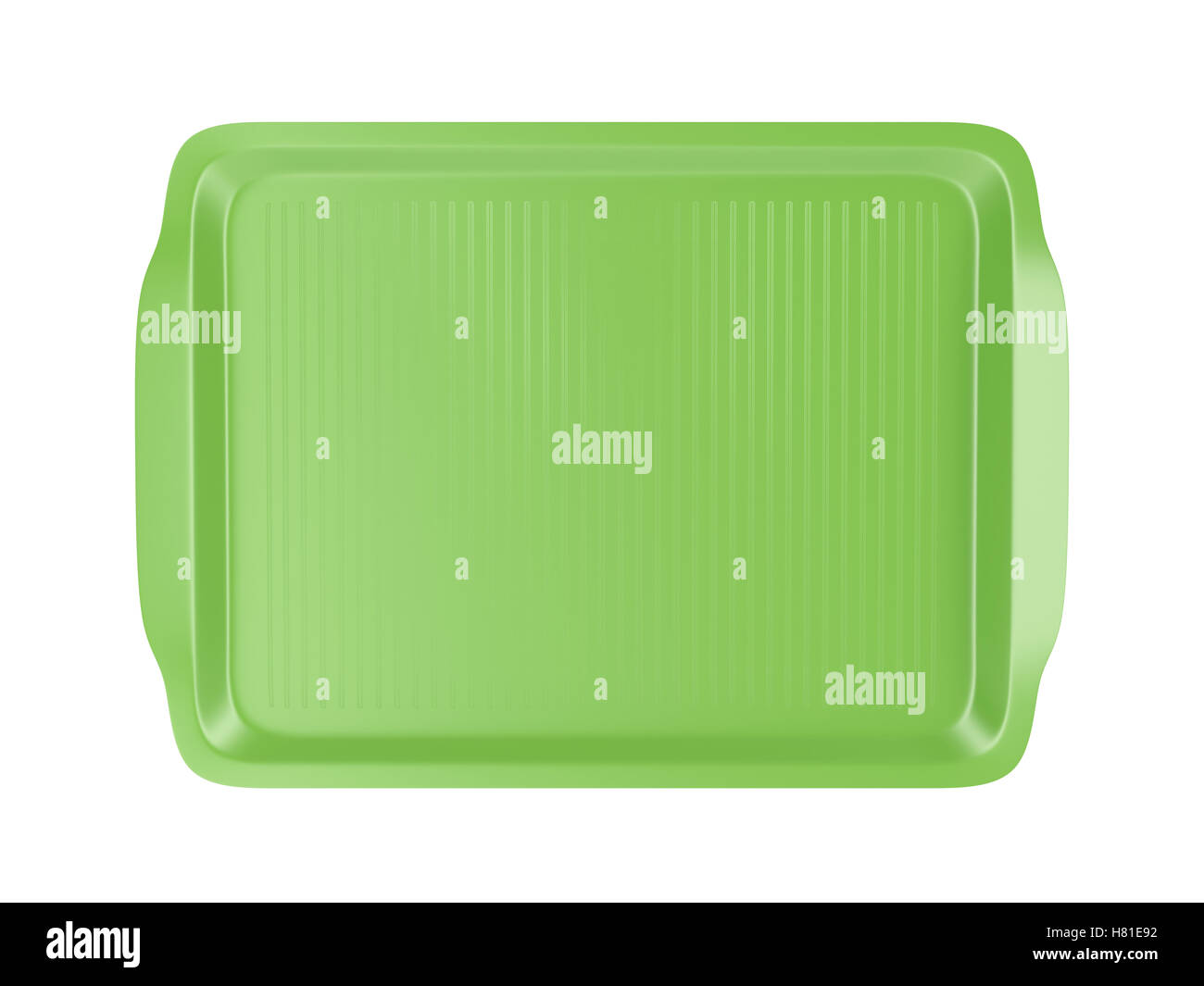 Top view of empty plastic tray, isolated on white background Stock ...