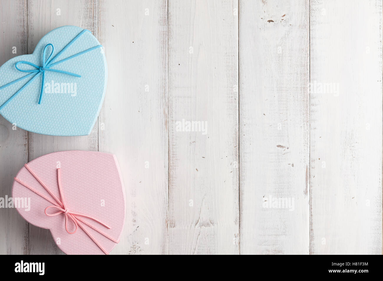 Heart shaped gift boxes Stock Photo - Alamy