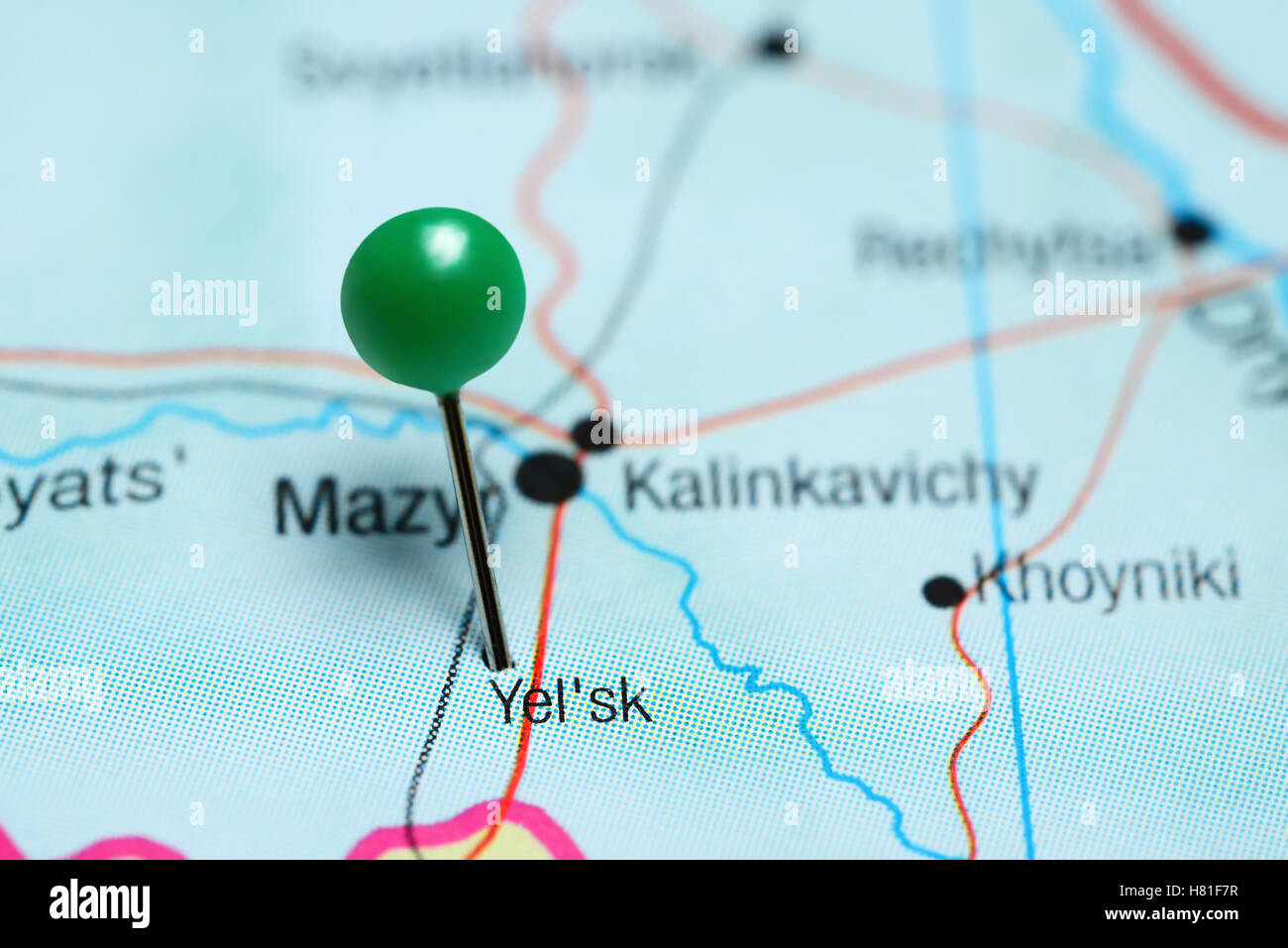 Yelsk map hi-res stock photography and images - Alamy