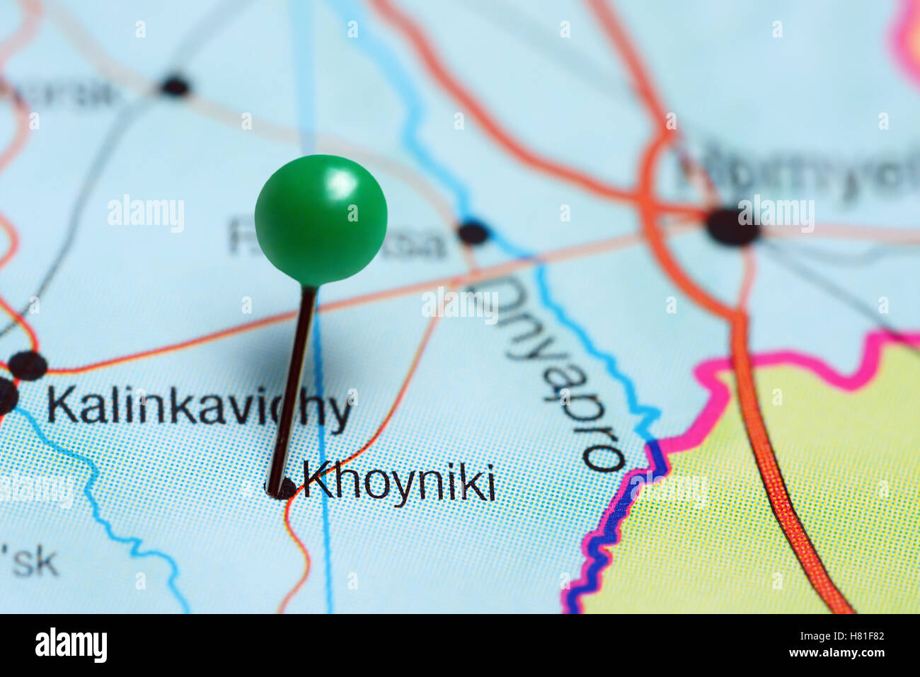 Khoyniki map hi-res stock photography and images - Alamy